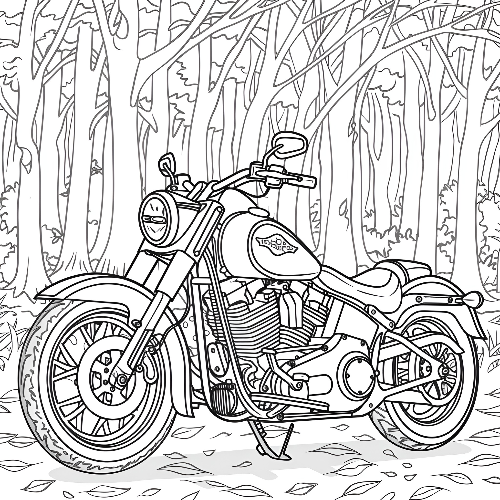 43 Best Motorcycle Coloring Pages (Free Printable PDFs)