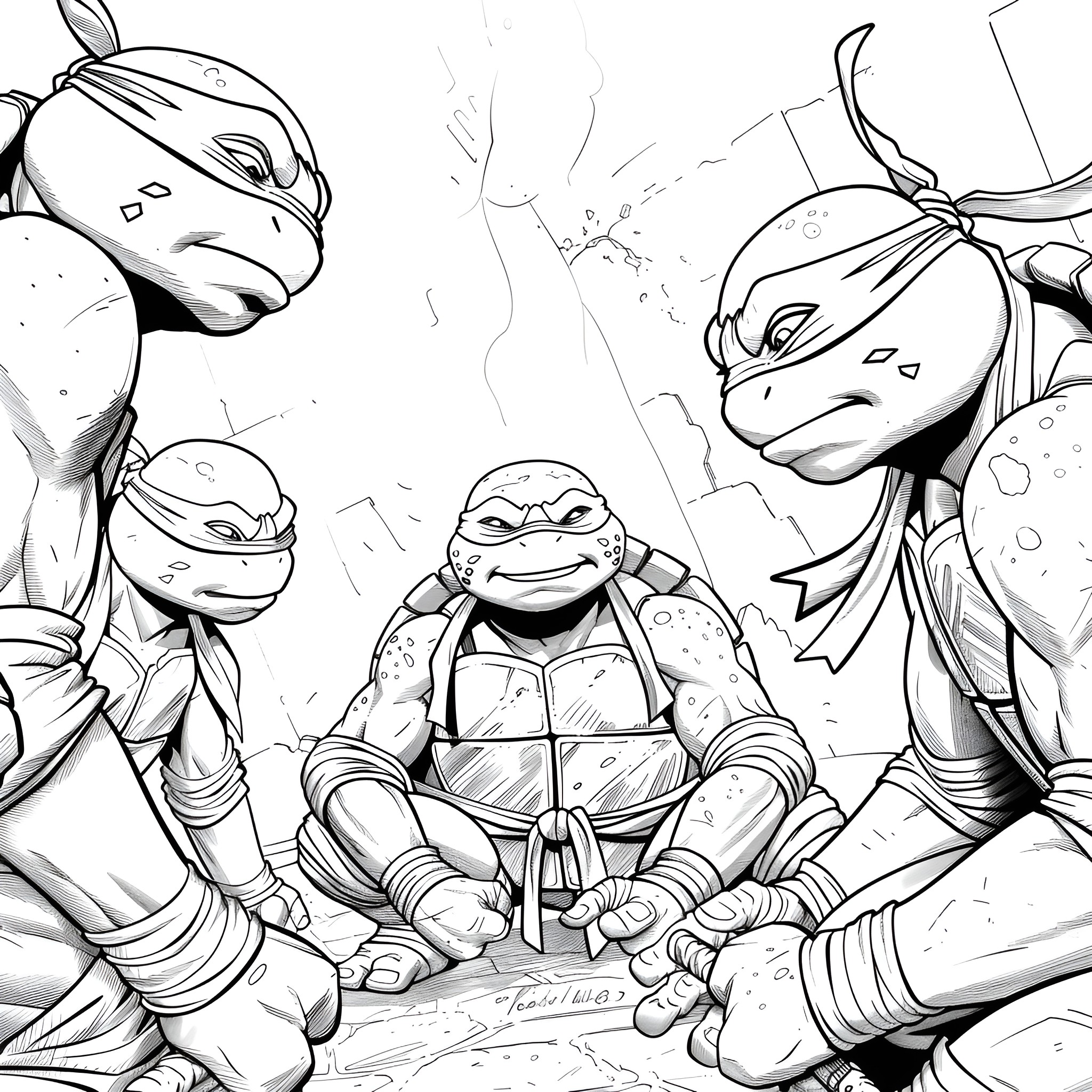 Best Ninja Turtles Coloring Pages (Free Printable PDF)