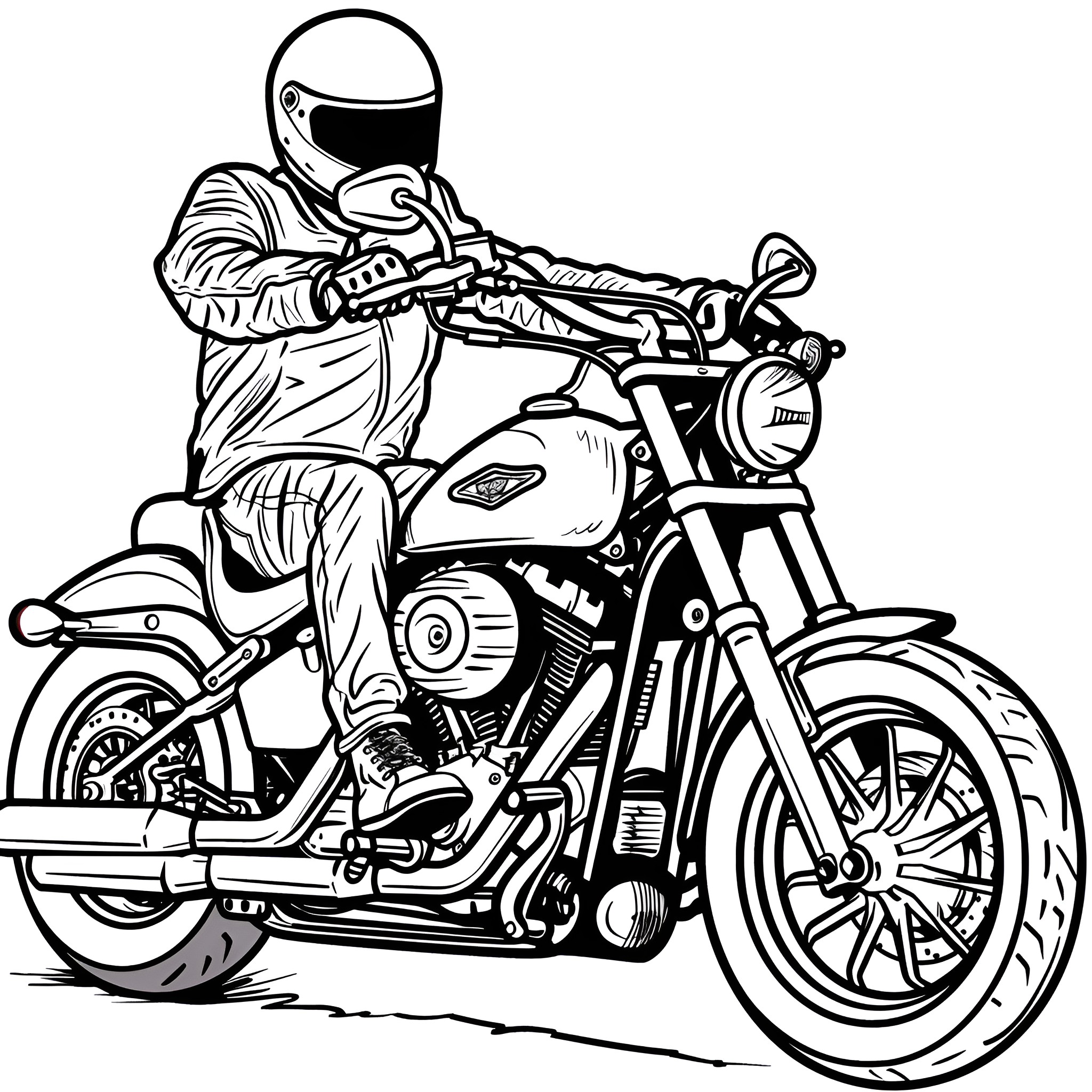 103 Best Motorcycle Coloring Pages (Free Printable PDFs)