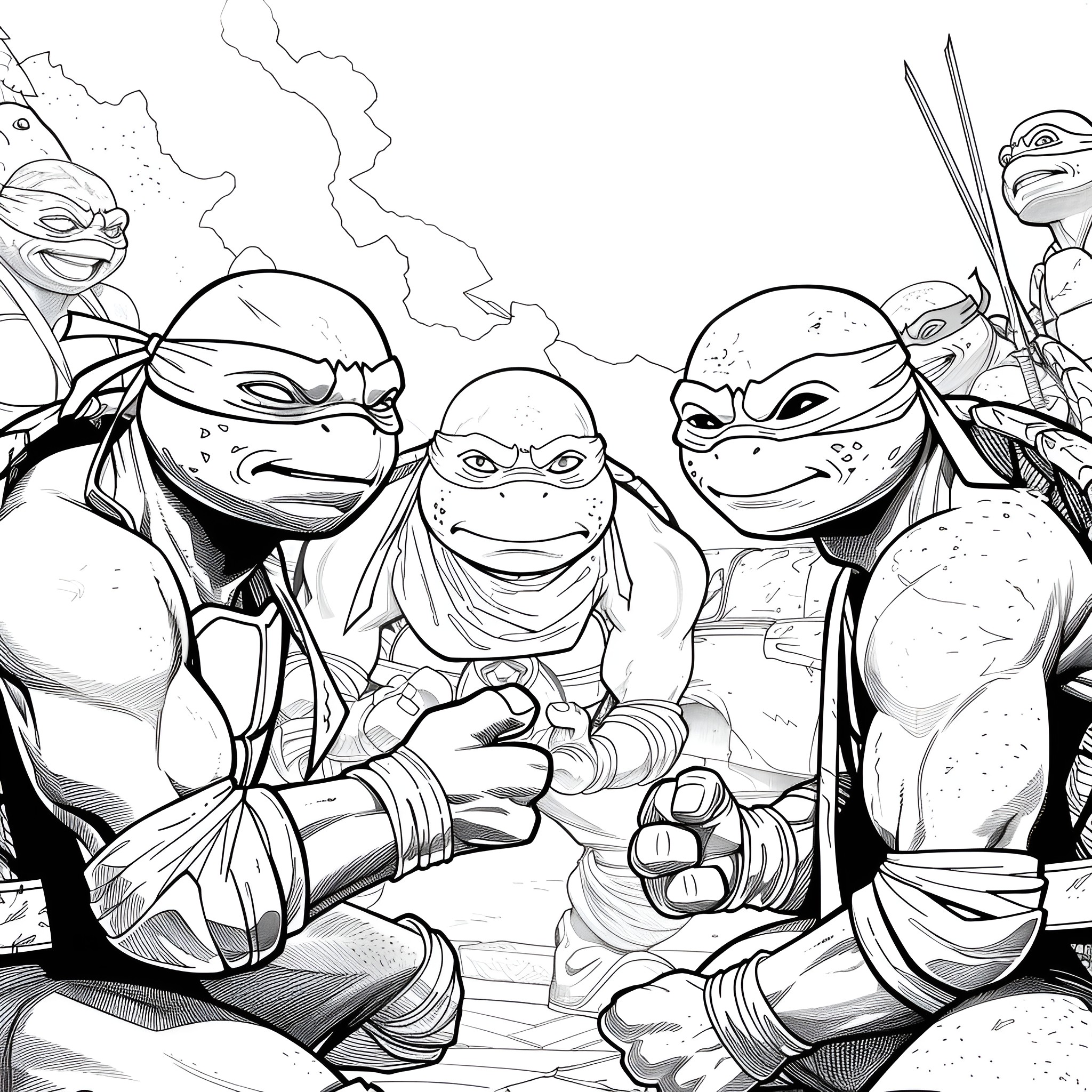 Best Ninja Turtles Coloring Pages (Free Printable PDF)