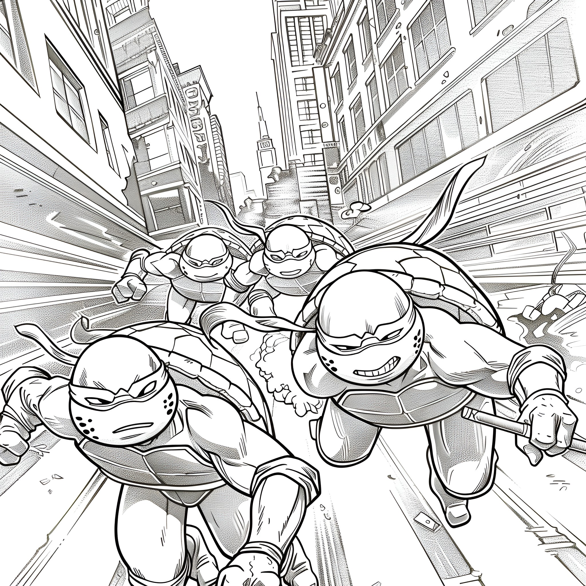 Best Ninja Turtles Coloring Pages (Free Printable PDF)
