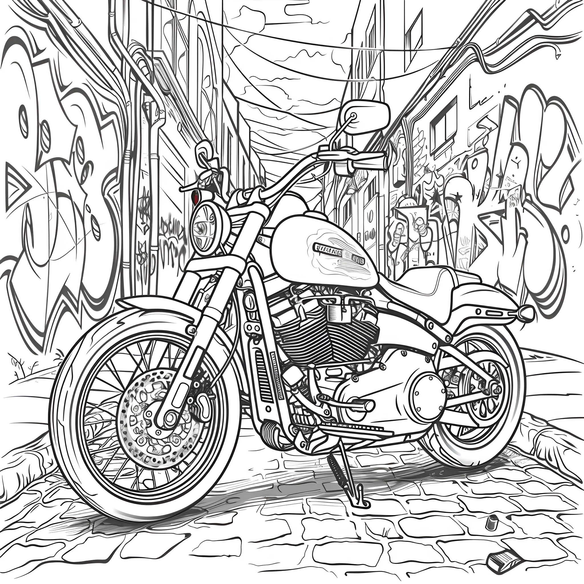 103 Best Motorcycle Coloring Pages (Free Printable PDFs)
