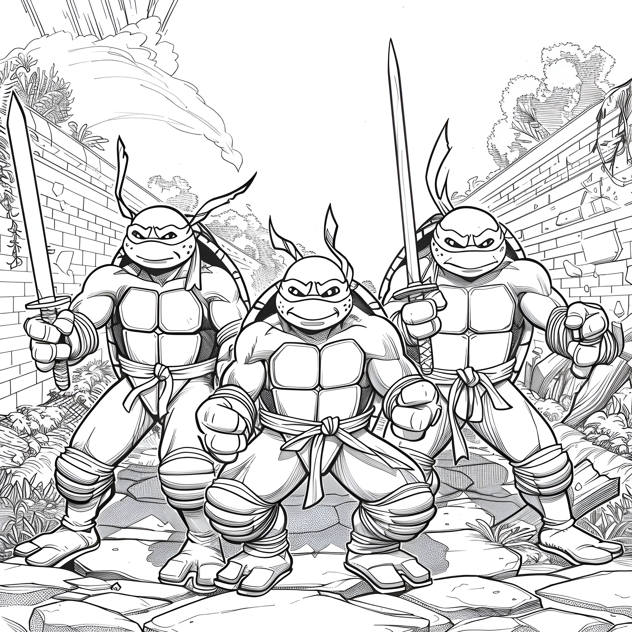 Best Ninja Turtles Coloring Pages (Free Printable PDF)