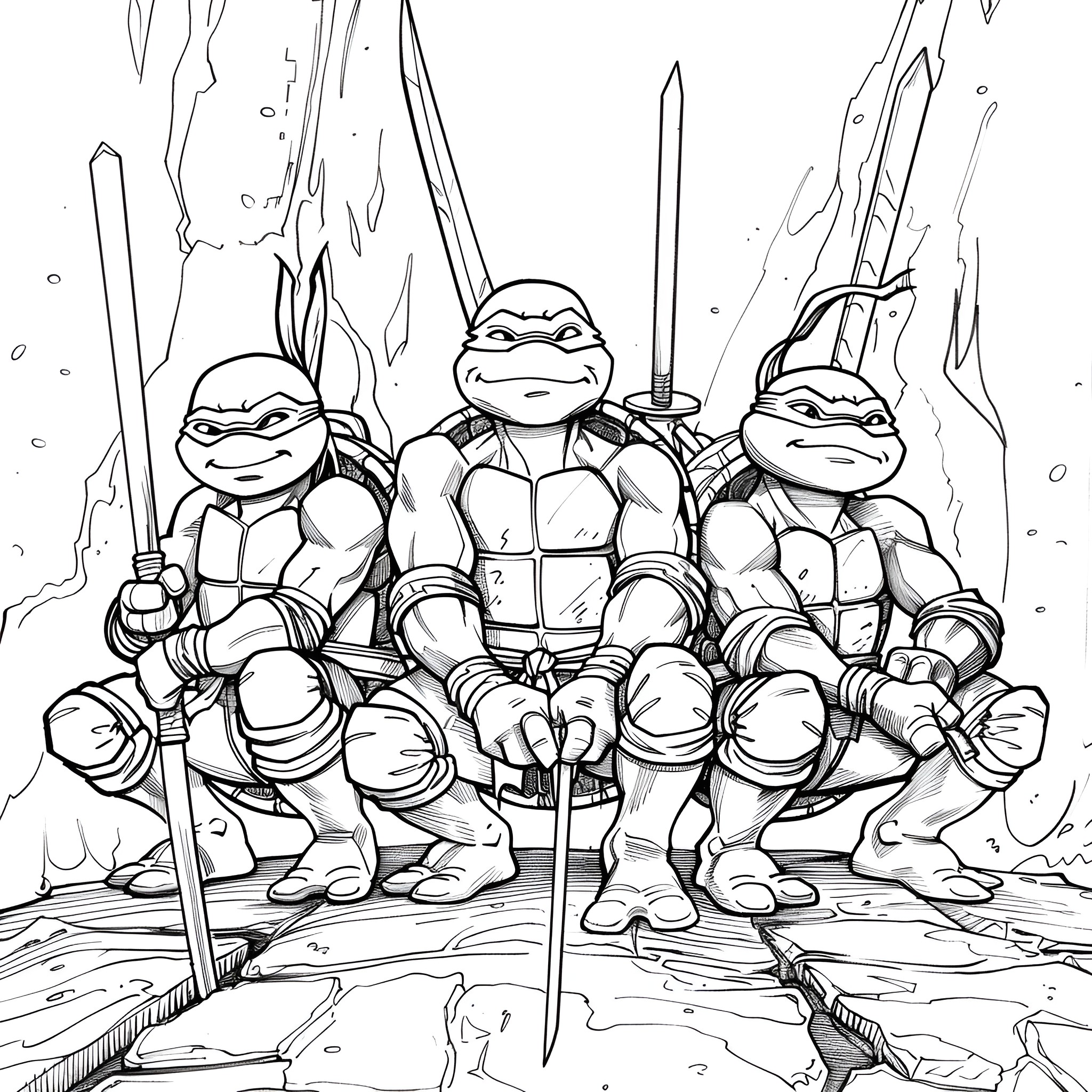 Best Ninja Turtles Coloring Pages (Free Printable PDF)