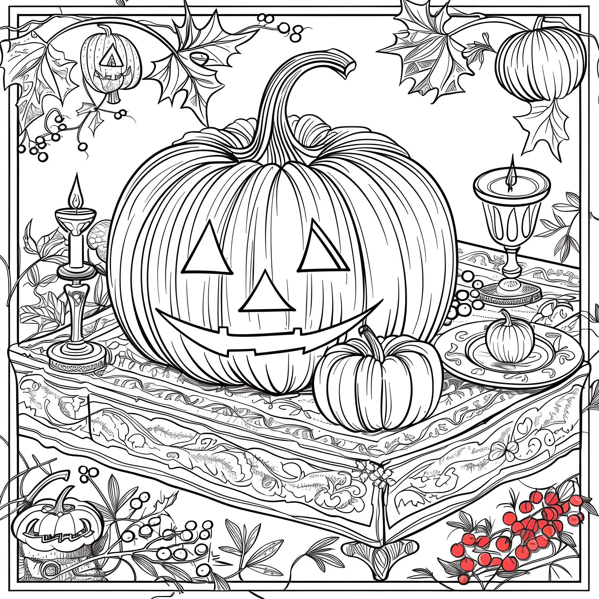 93 Best Pumpkin Coloring Pages (Free Printable PDFs)