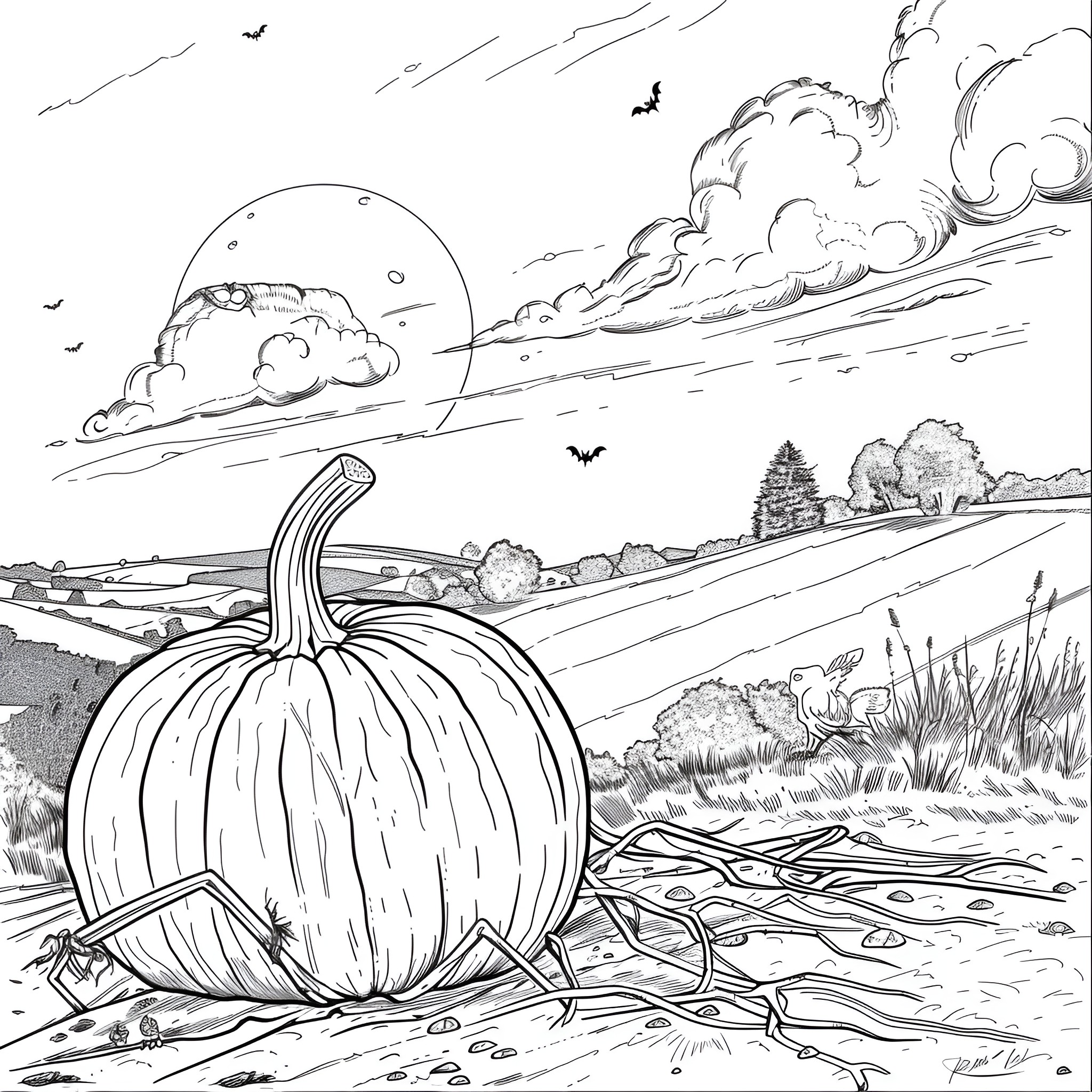 93 Best Pumpkin Coloring Pages (Free Printable PDFs)