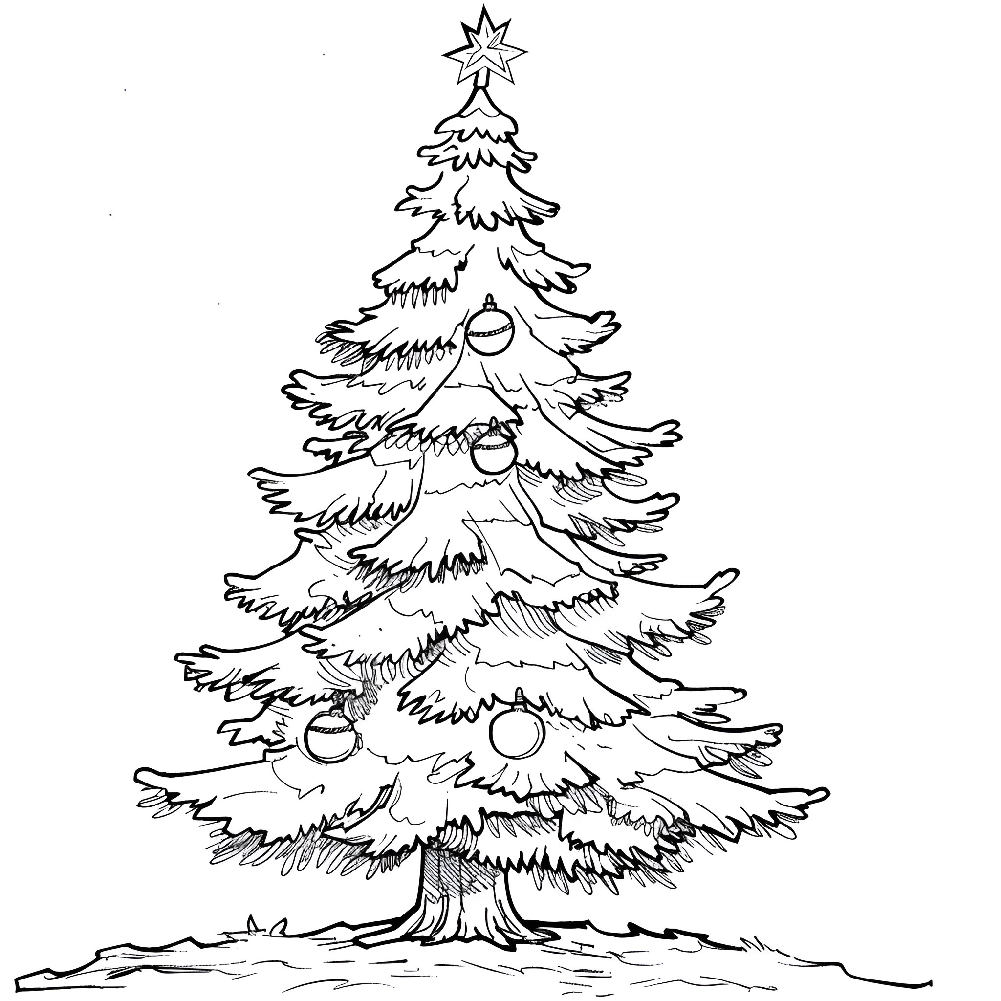 Best Christmas Tree Coloring Pages (Free Printable PDF)