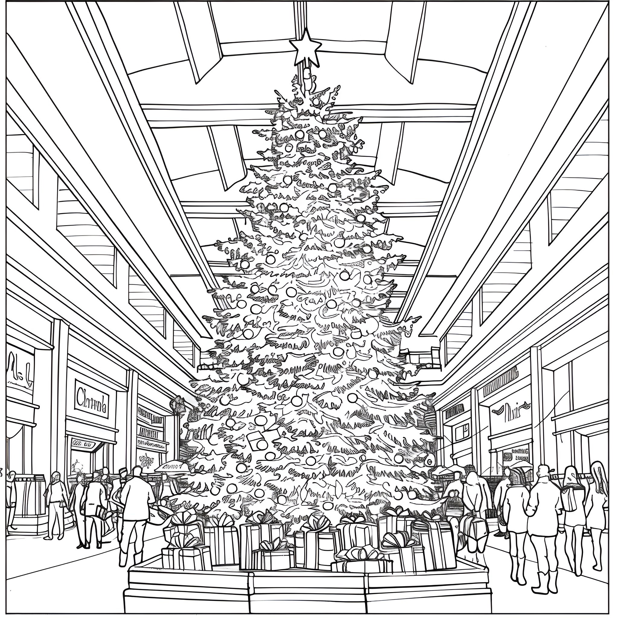 Best Christmas Tree Coloring Pages (Free Printable PDF)