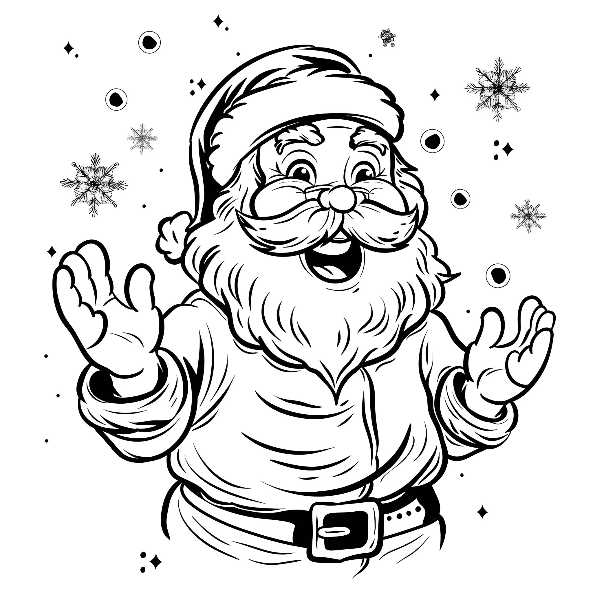 90 Best Santa Claus Coloring Pages (Free Printable PDFs)