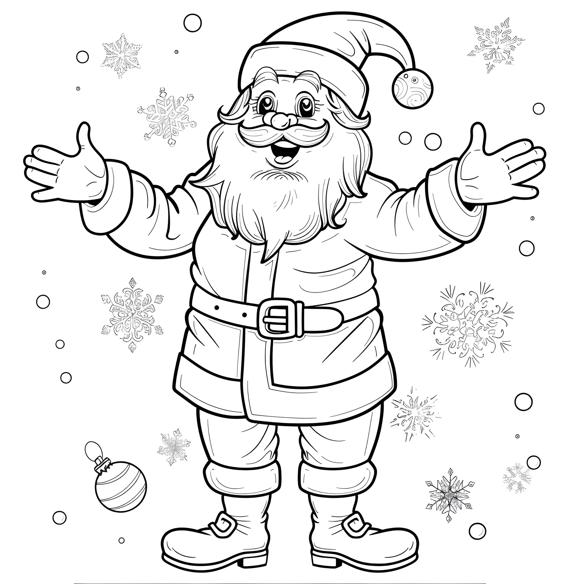 Best Santa Claus Coloring Pages (Free Printable PDF)