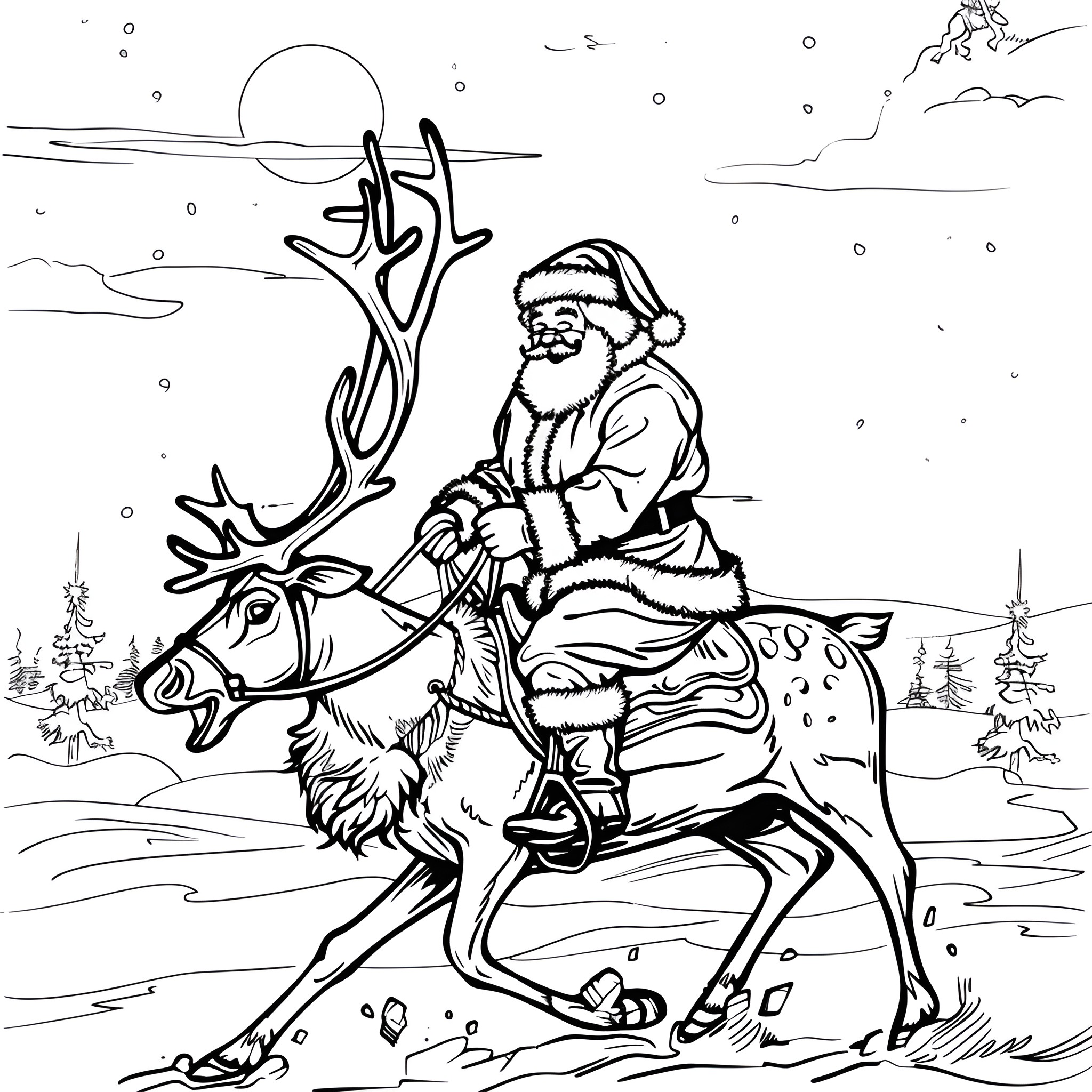 136 Best Santa Claus Coloring Pages (Free Printable PDFs)
