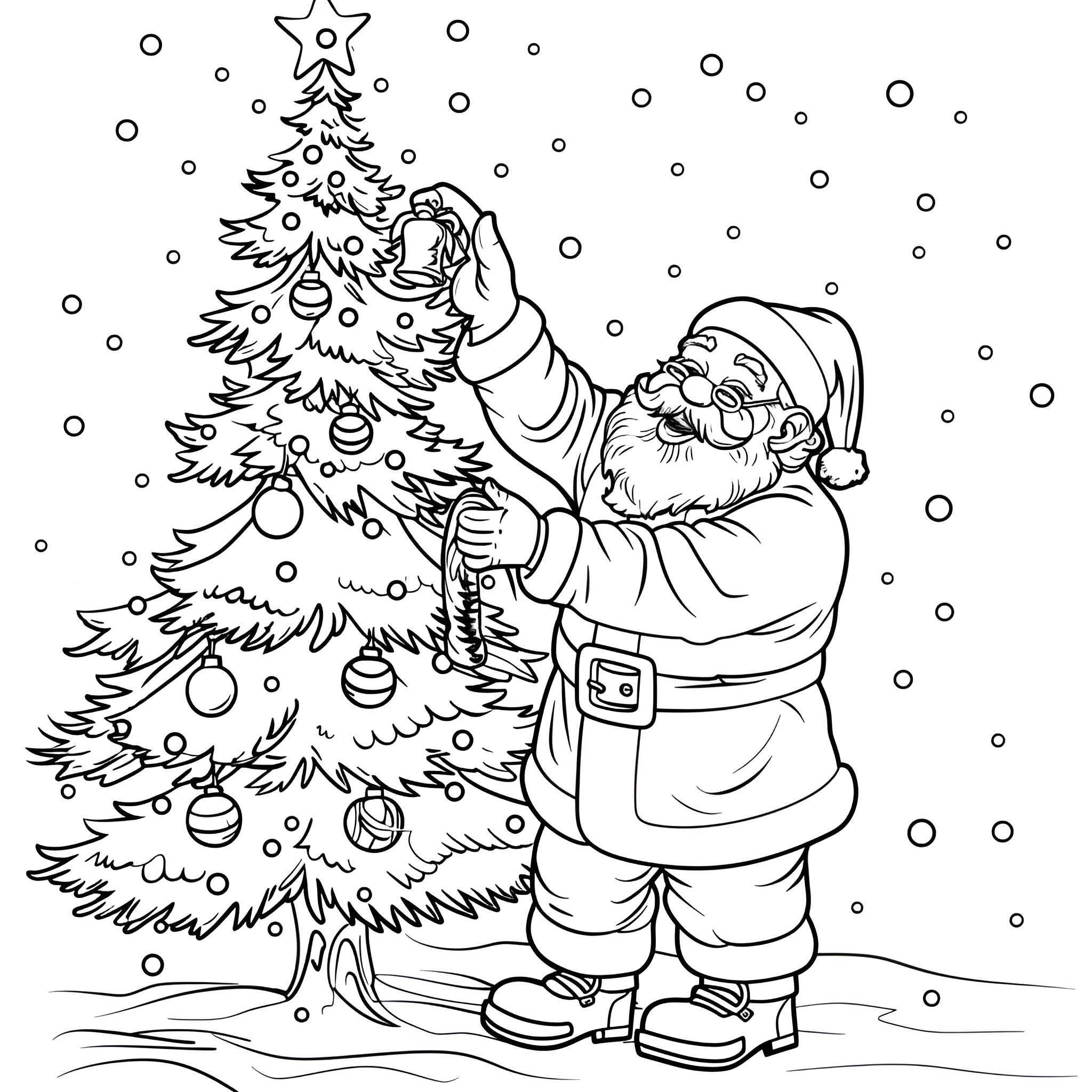 90 Best Santa Claus Coloring Pages (Free Printable PDFs)