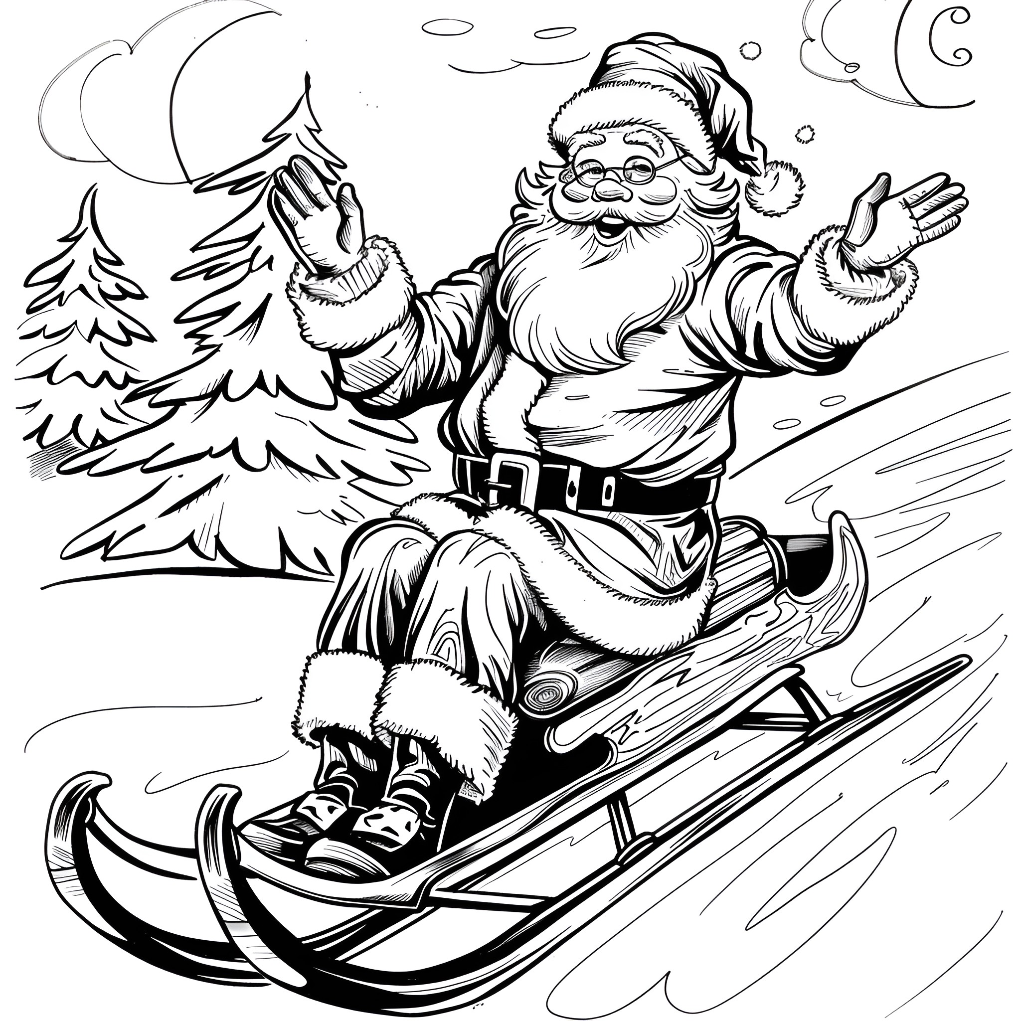 Best Santa Claus Coloring Pages (Free Printable PDF)