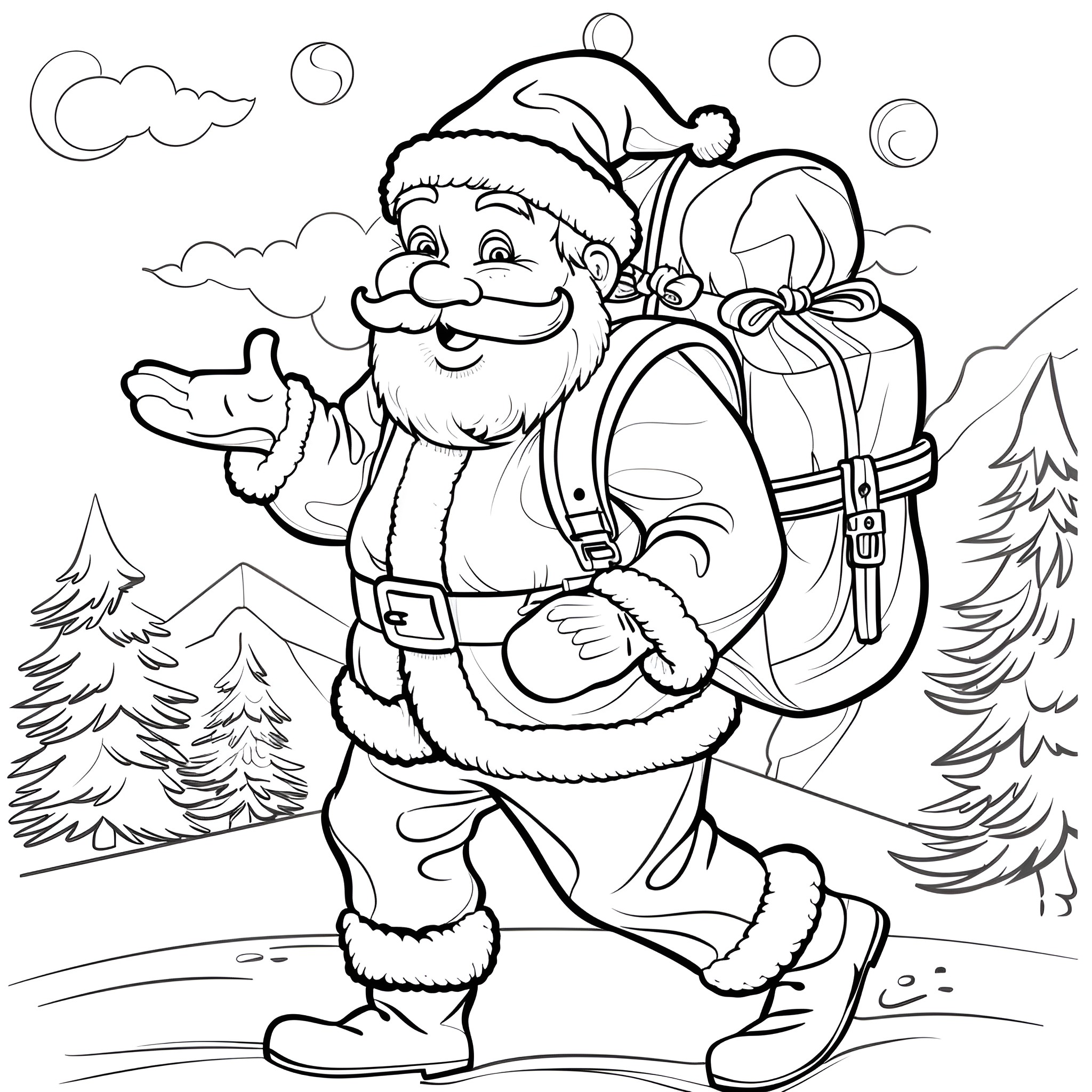 Best Santa Claus Coloring Pages (Free Printable PDF)
