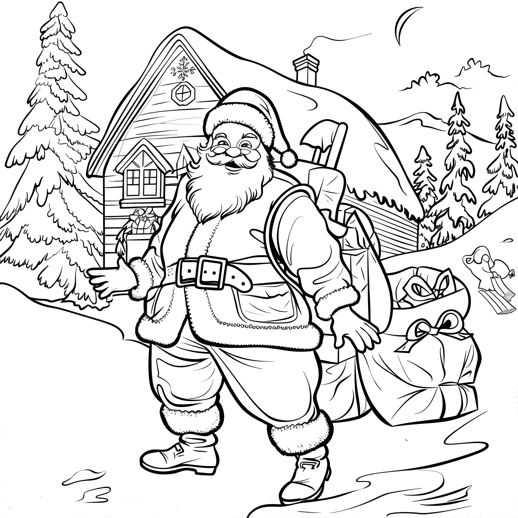 Best Santa Claus Coloring Pages (Free Printable PDF)