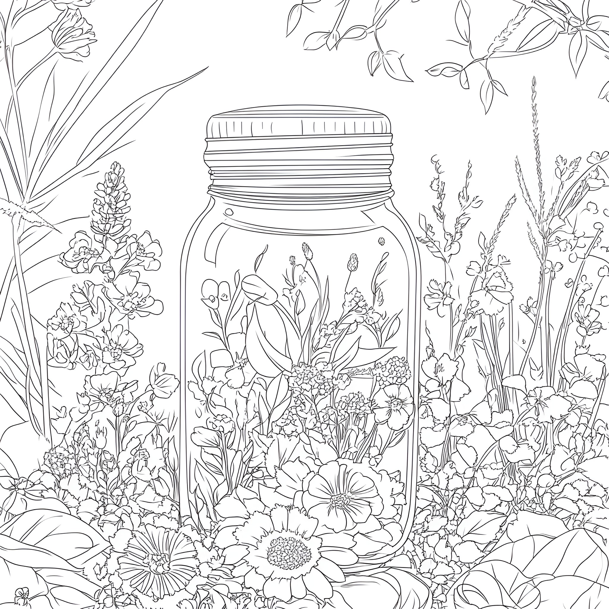 Best Life In A Jar Coloring Pages (Free Printable PDF)
