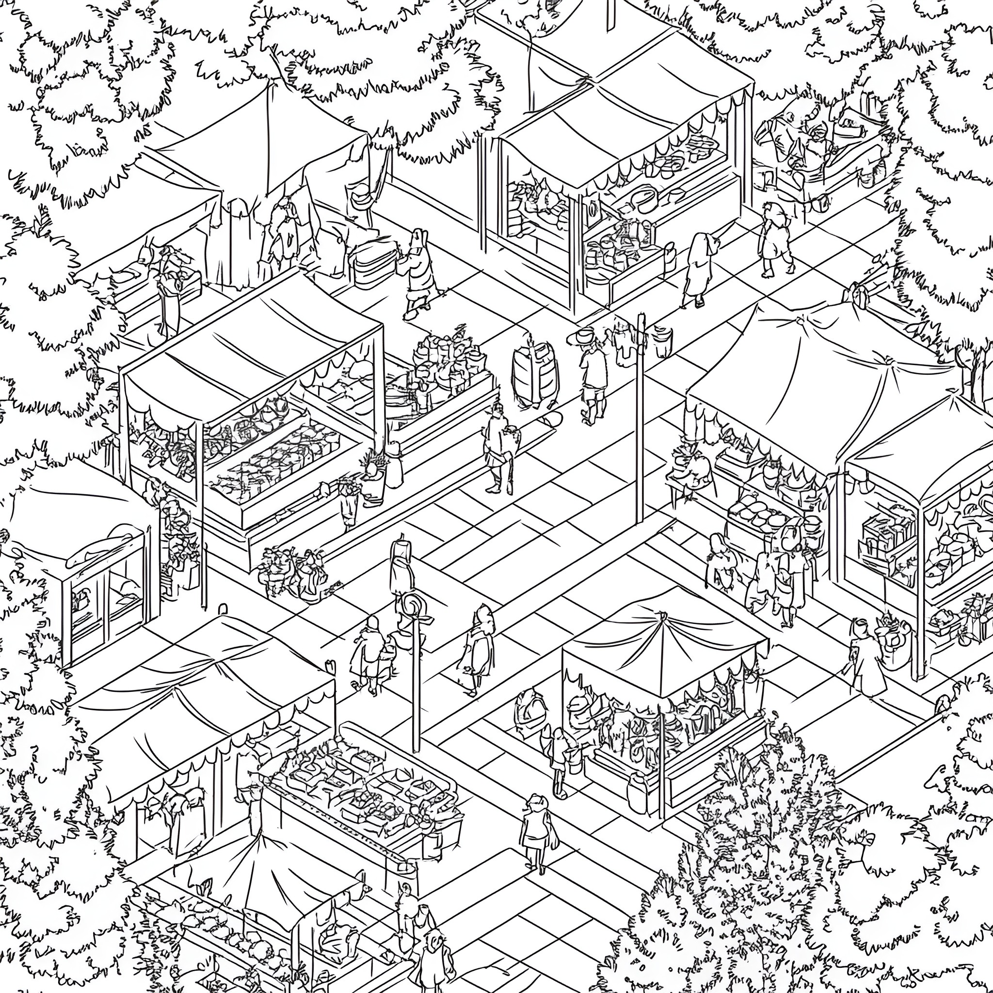 Best Isometric Coloring Pages (Free Printable PDF)