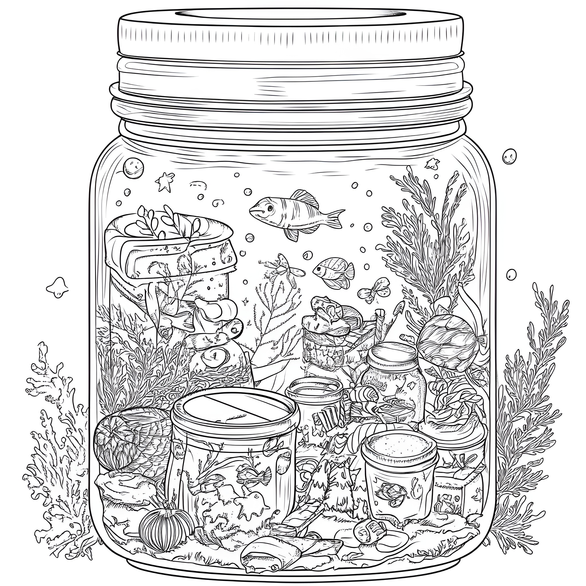 Best Life In A Jar Coloring Pages (Free Printable PDF)