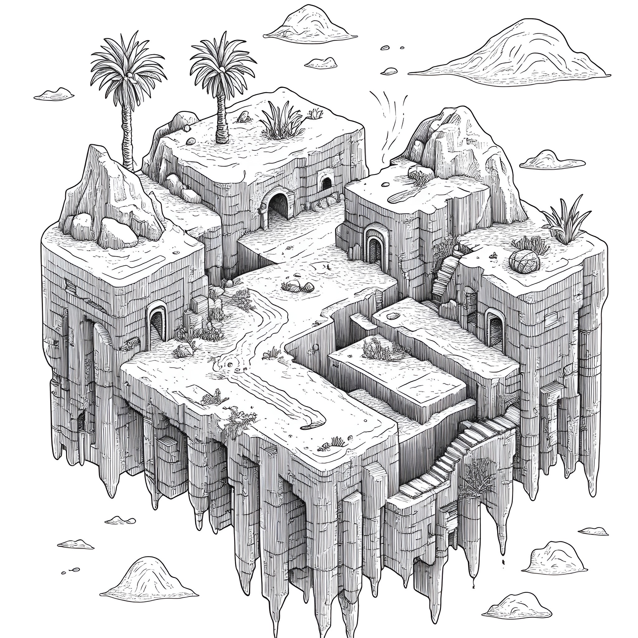 Best Isometric Coloring Pages (Free Printable PDF)