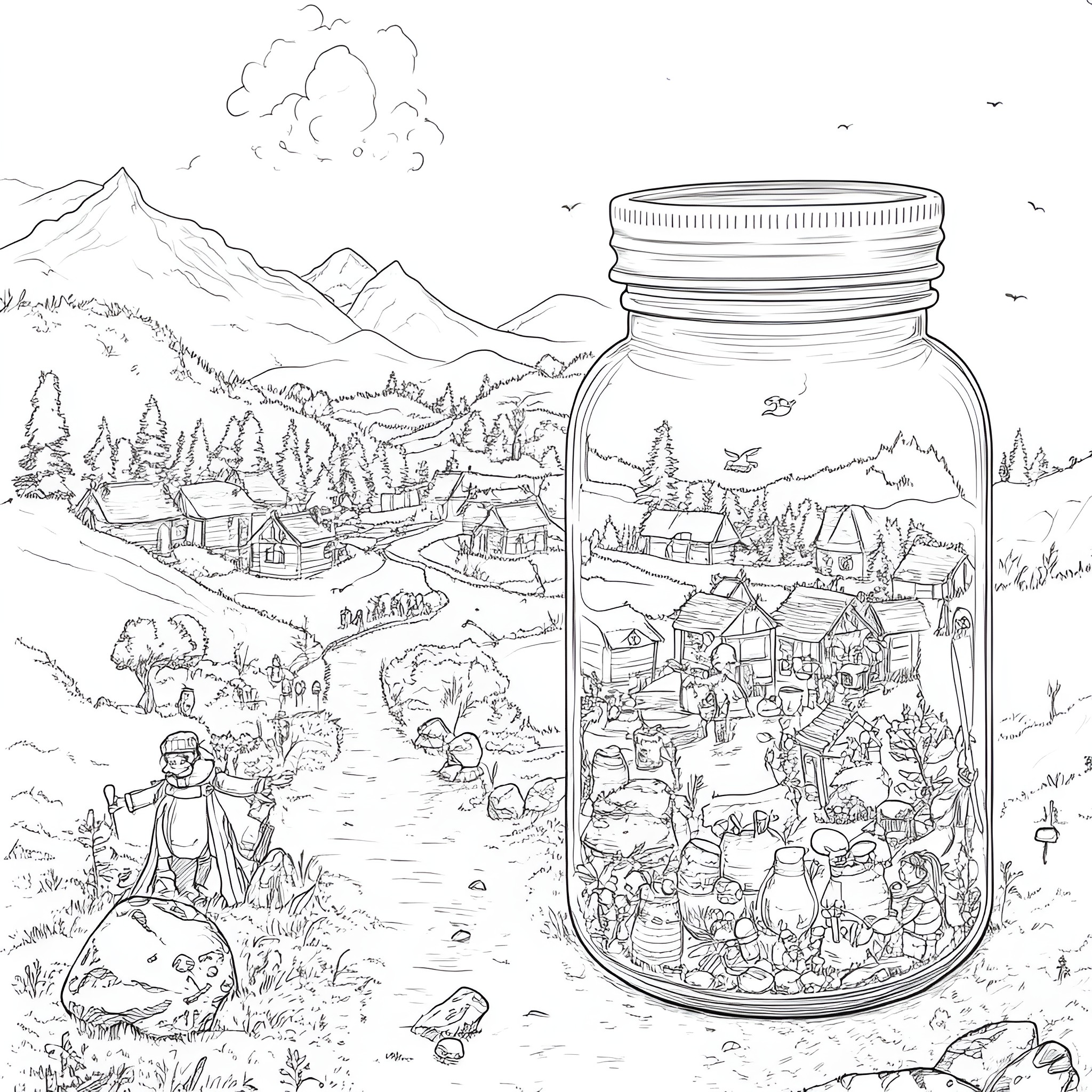 Best Life In A Jar Coloring Pages (Free Printable PDF)
