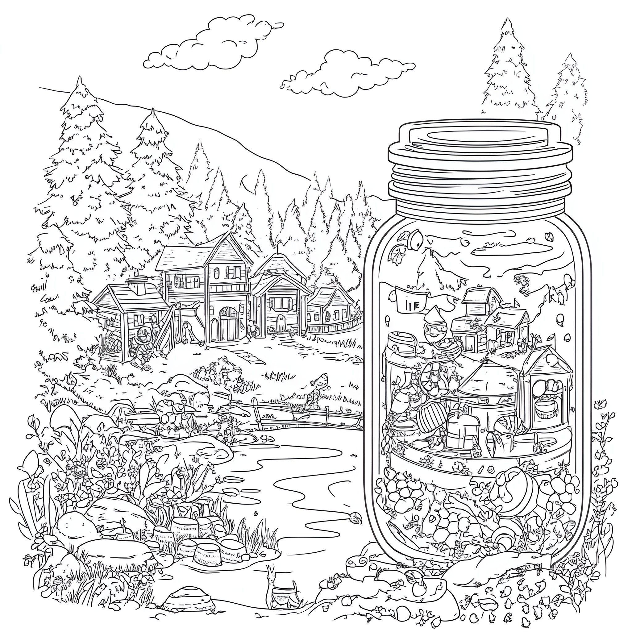 Best Life In A Jar Coloring Pages (Free Printable PDF)