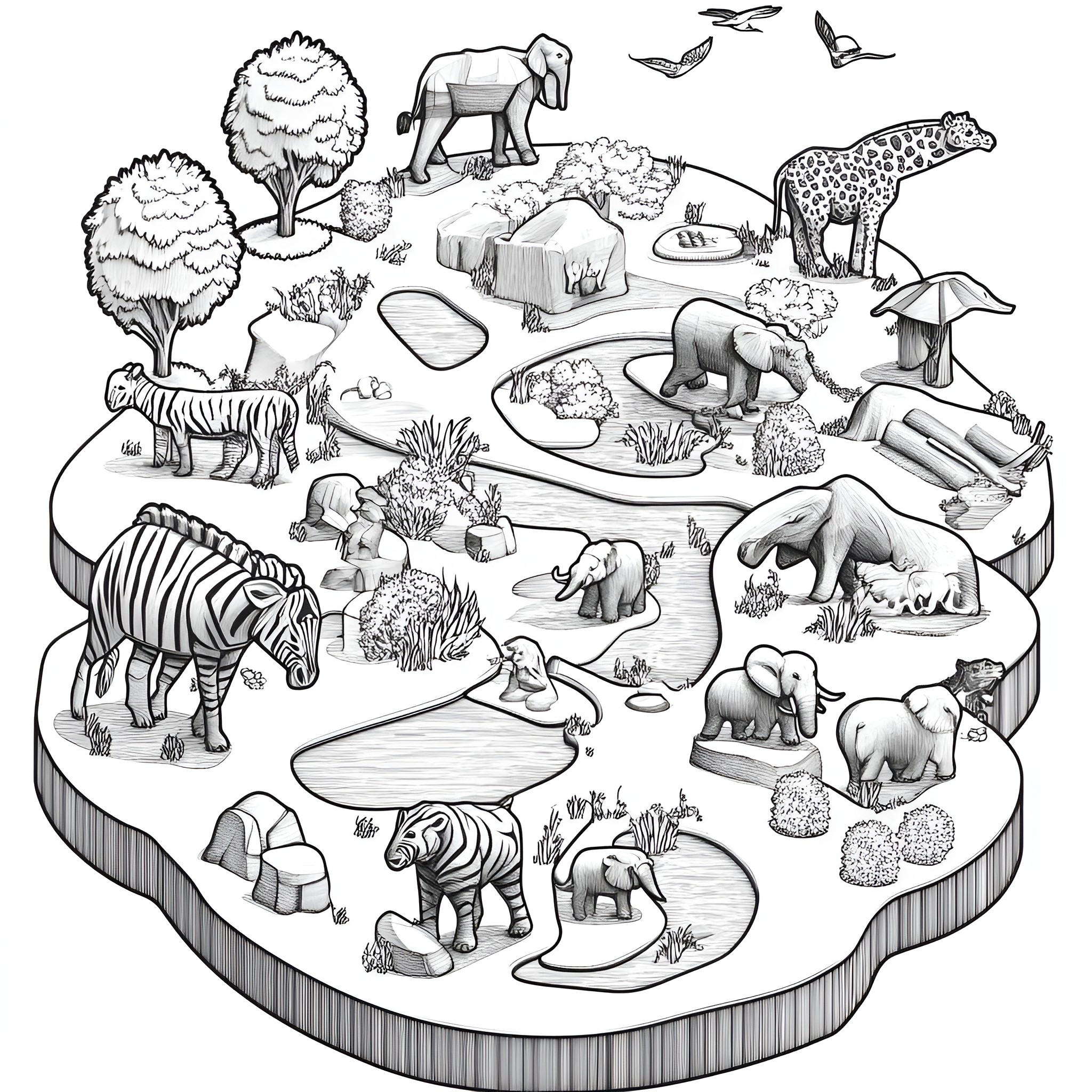 Best Isometric Coloring Pages (Free Printable PDF)