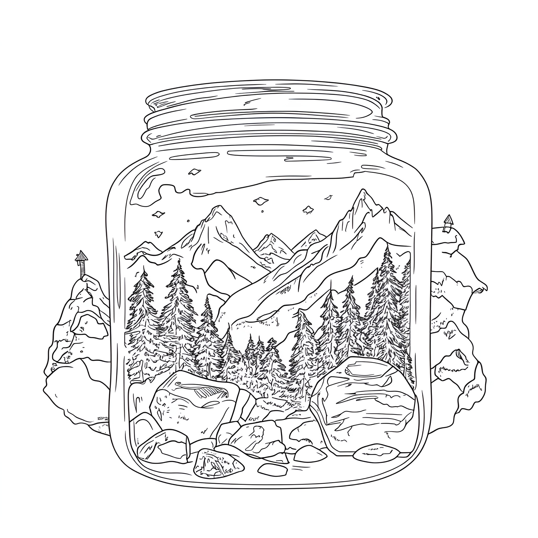 Best Life In A Jar Coloring Pages (Free Printable PDF)