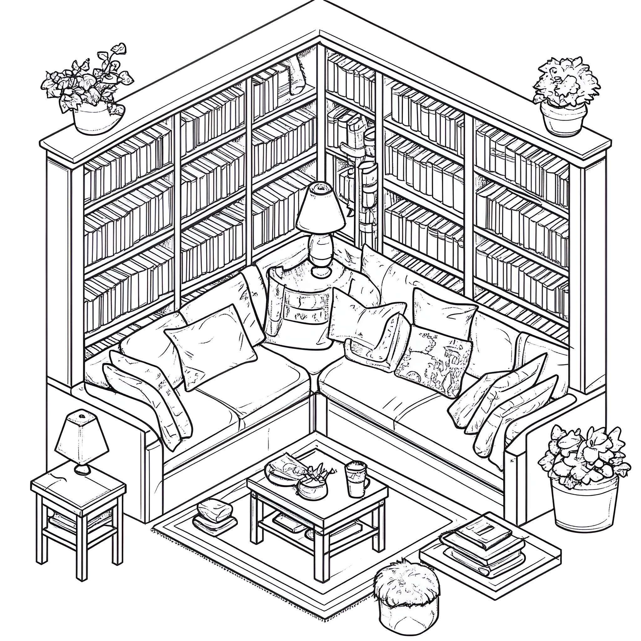 Best Isometric Coloring Pages (Free Printable PDF)