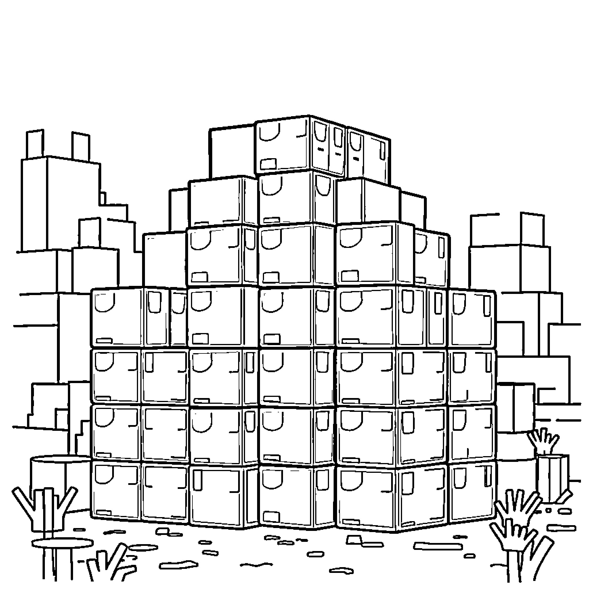 Best Minecraft Block Coloring Pages (Free Printable PDF)