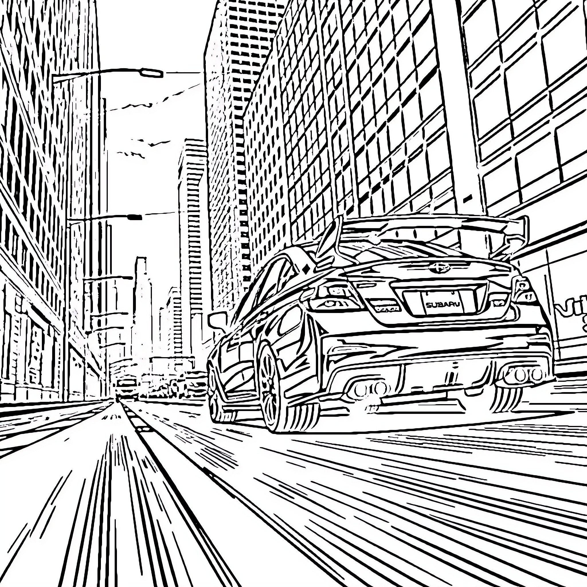 Best Subaru WRX Coloring Pages (Free Printable PDF)