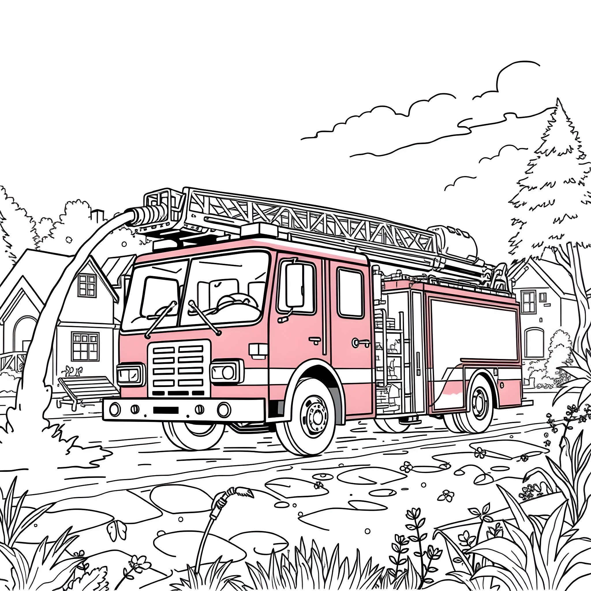 Best Fire Engine Coloring Pages (Free Printable PDF)