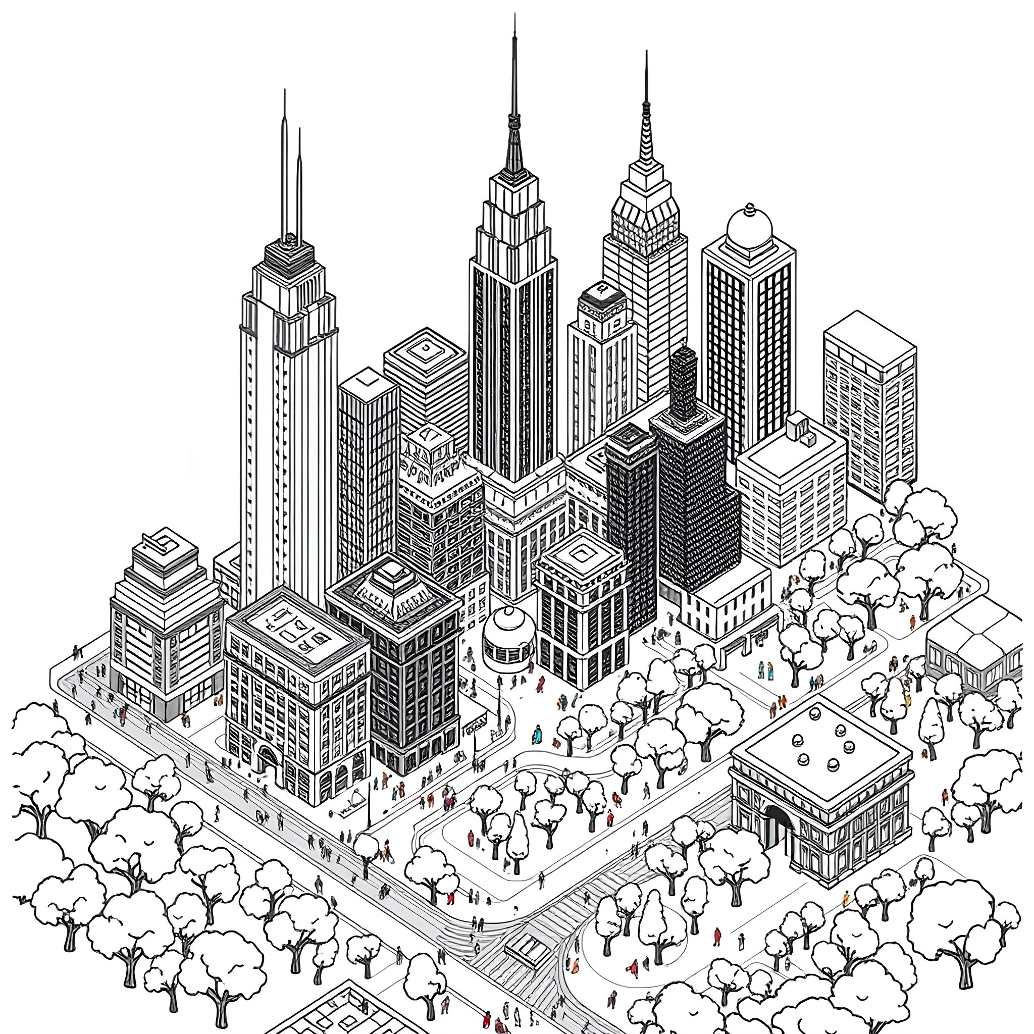 Best Isometric Coloring Pages (Free Printable PDF)