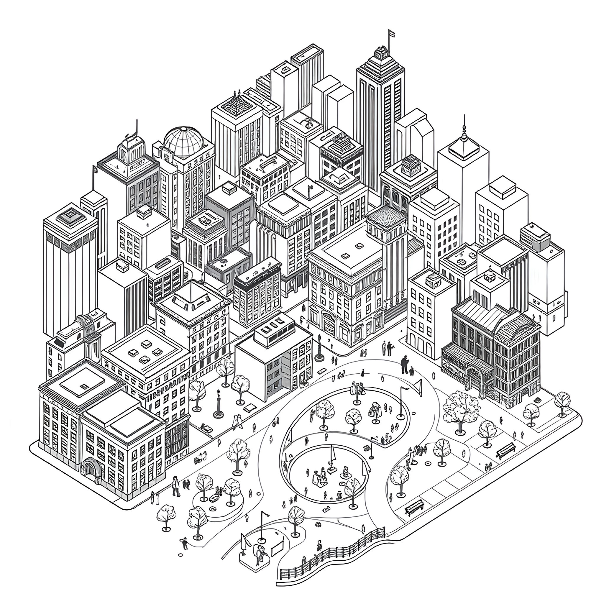 Best Isometric Coloring Pages (Free Printable PDF)