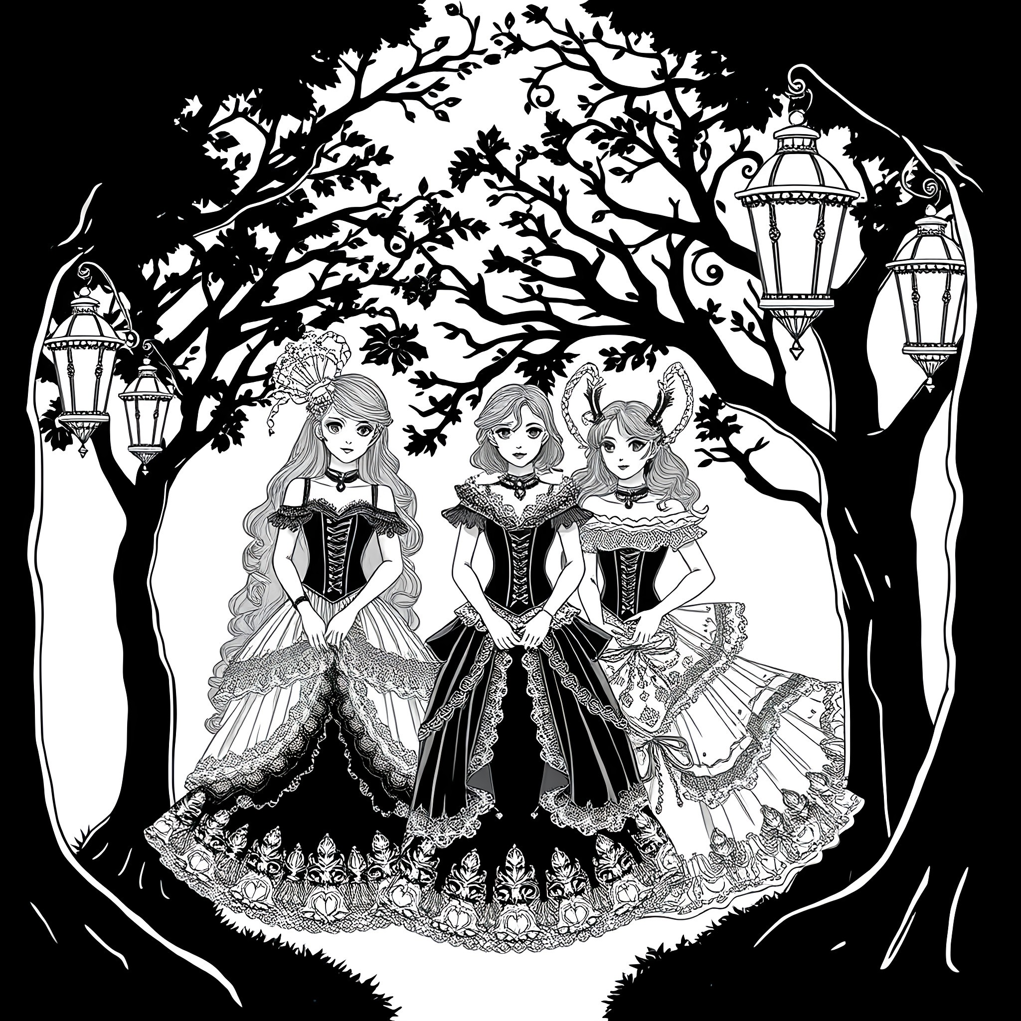 Best Gothic Girls Coloring Pages (Free Printable PDF)