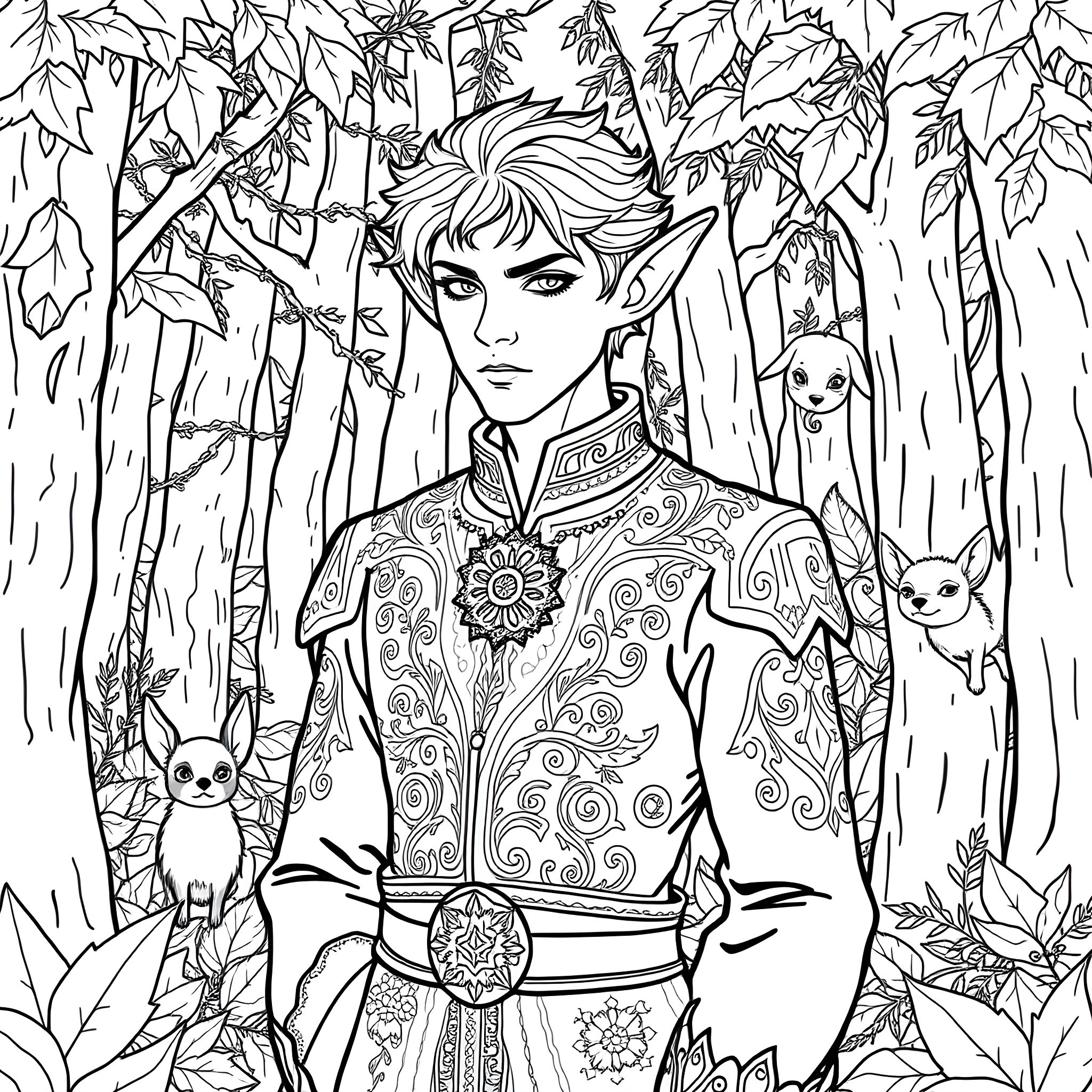 2 Best Handsome Elf Coloring Pages (Free Printable PDFs)
