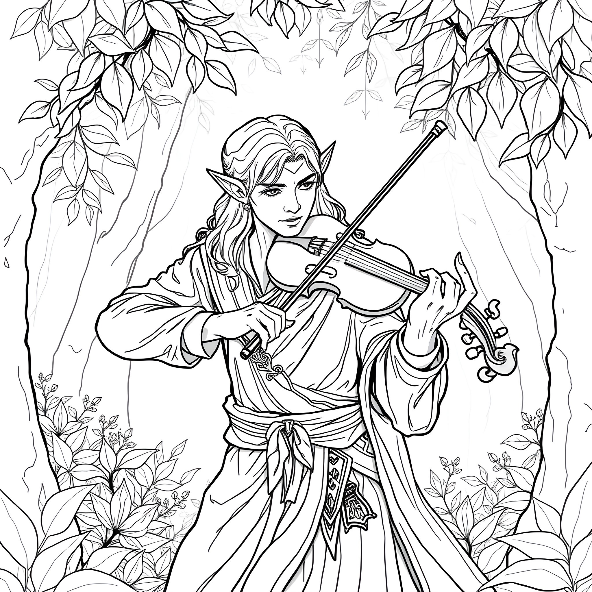 Best Realistic Elven Man Coloring Pages (Free Printable PDF)