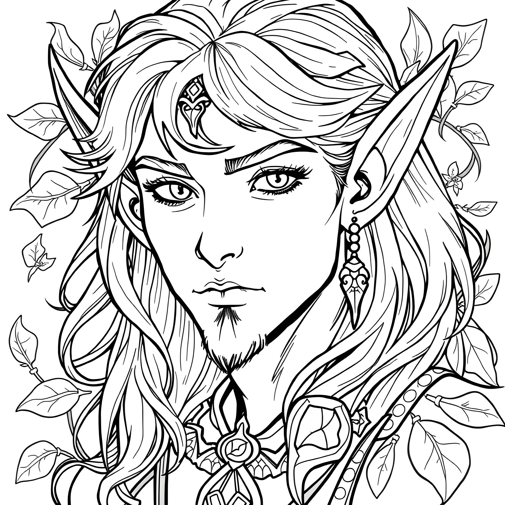 2 Best Elf Man Coloring Pages (Free Printable PDFs)