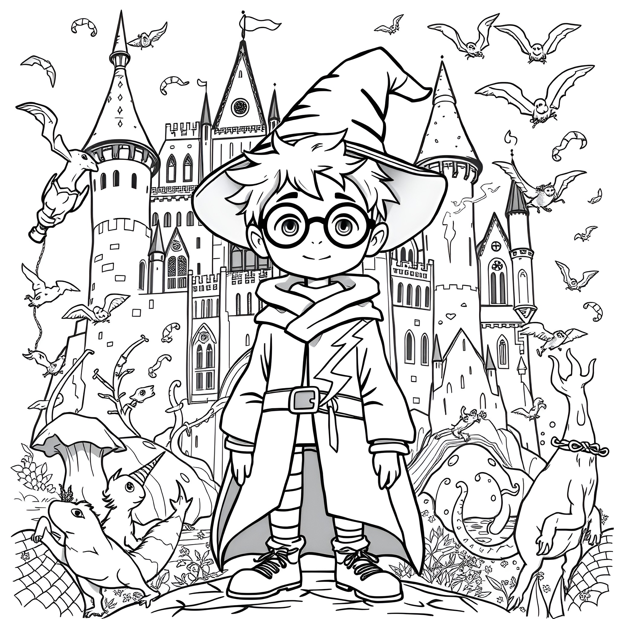 9 Best Harry Potter Coloring Pages (Free Printable PDFs)