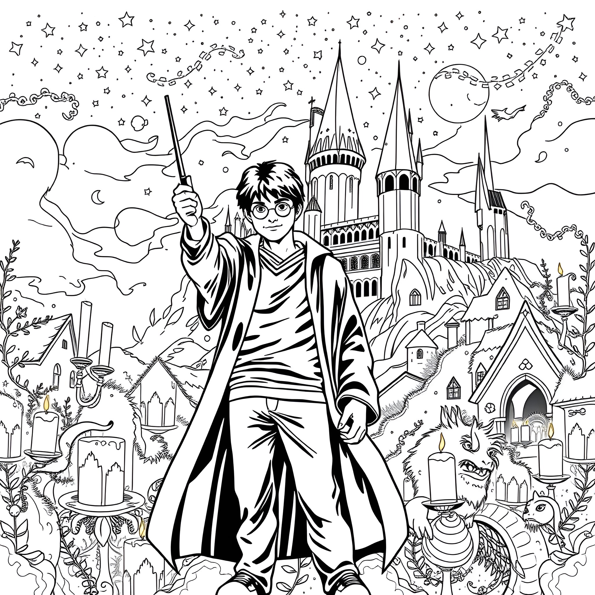 9 Best Harry Potter Coloring Pages (Free Printable PDFs)