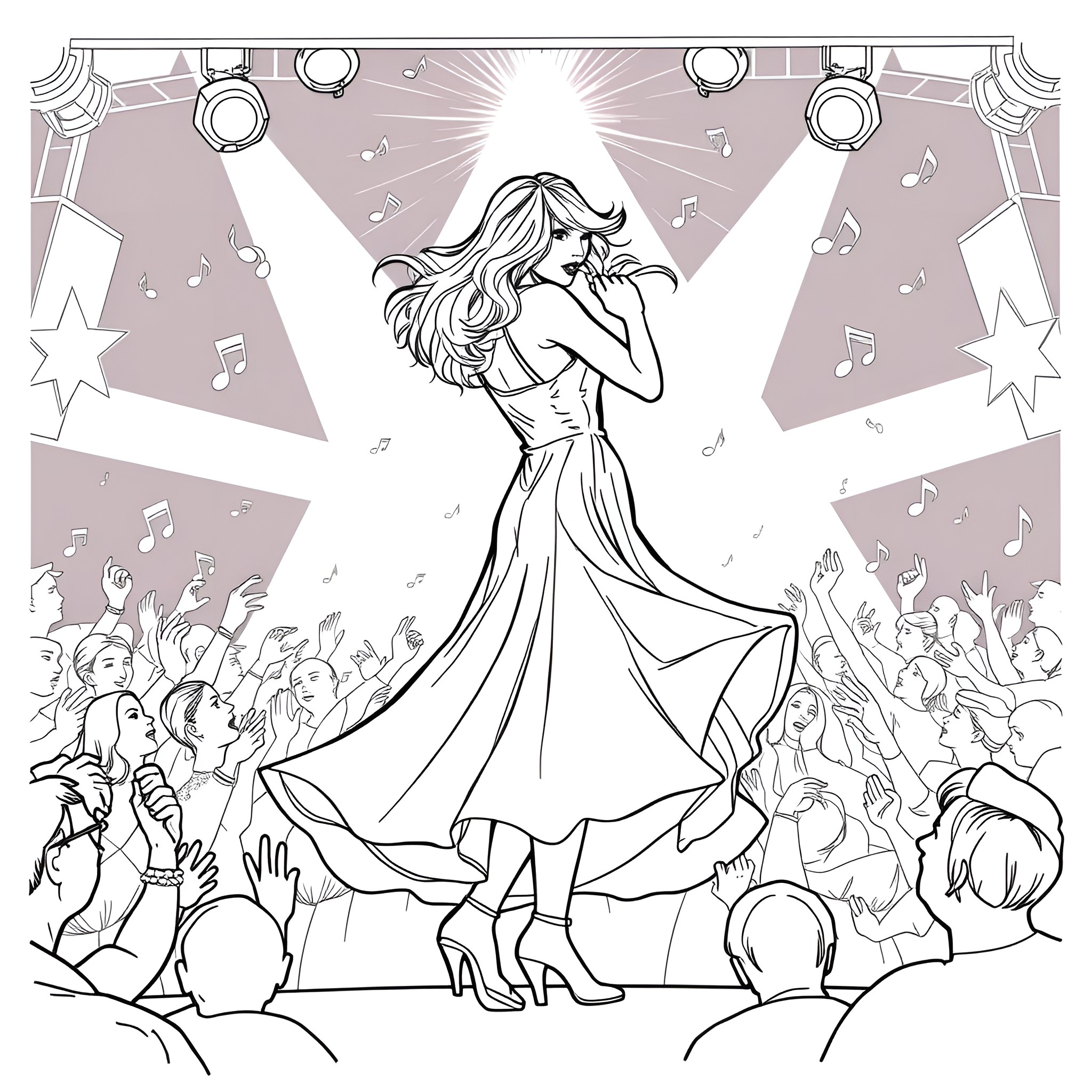52 Best Taylor Swift Coloring Pages (Free Printable PDFs)