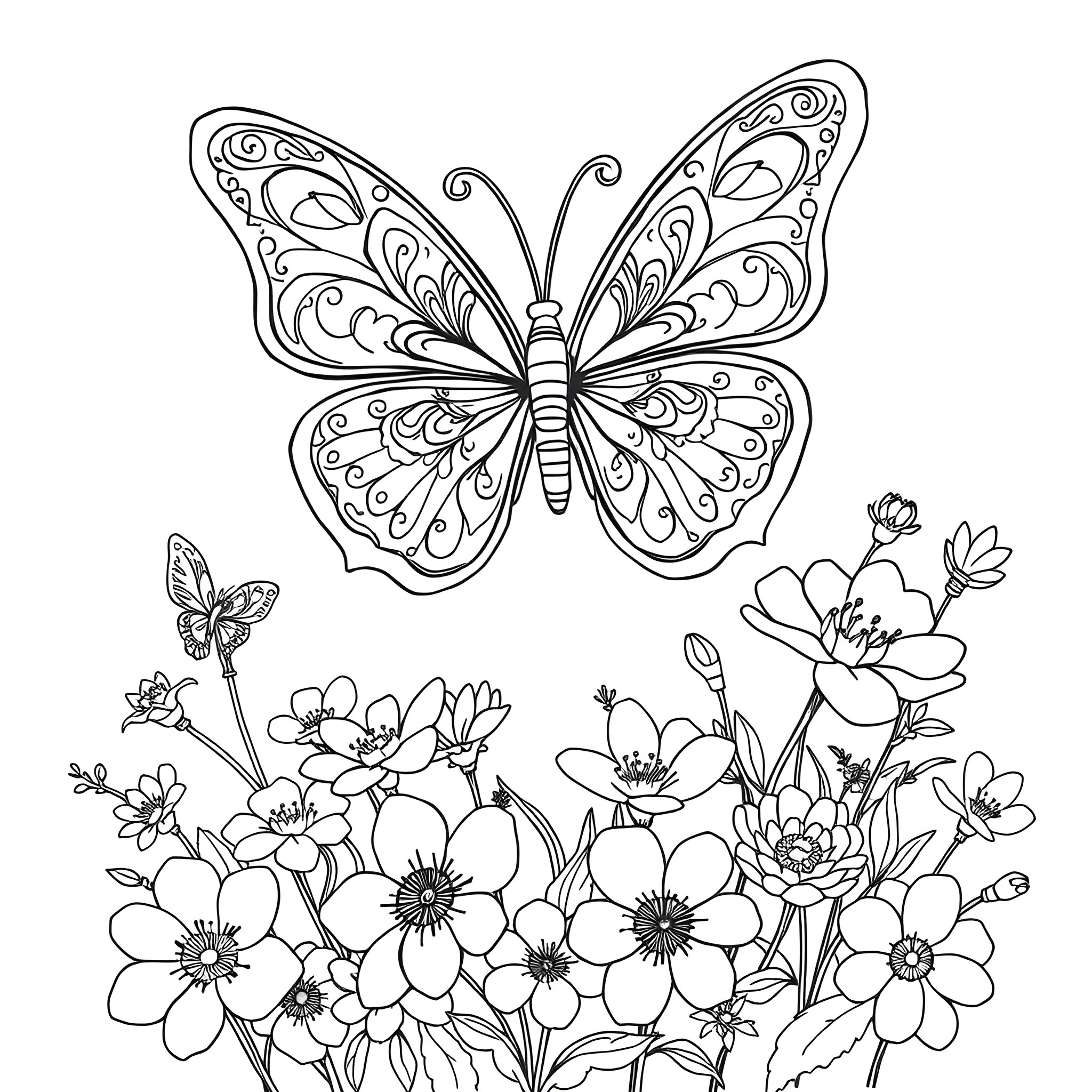 5 Best Flower Butterfly Coloring Pages (Free Printable PDFs)