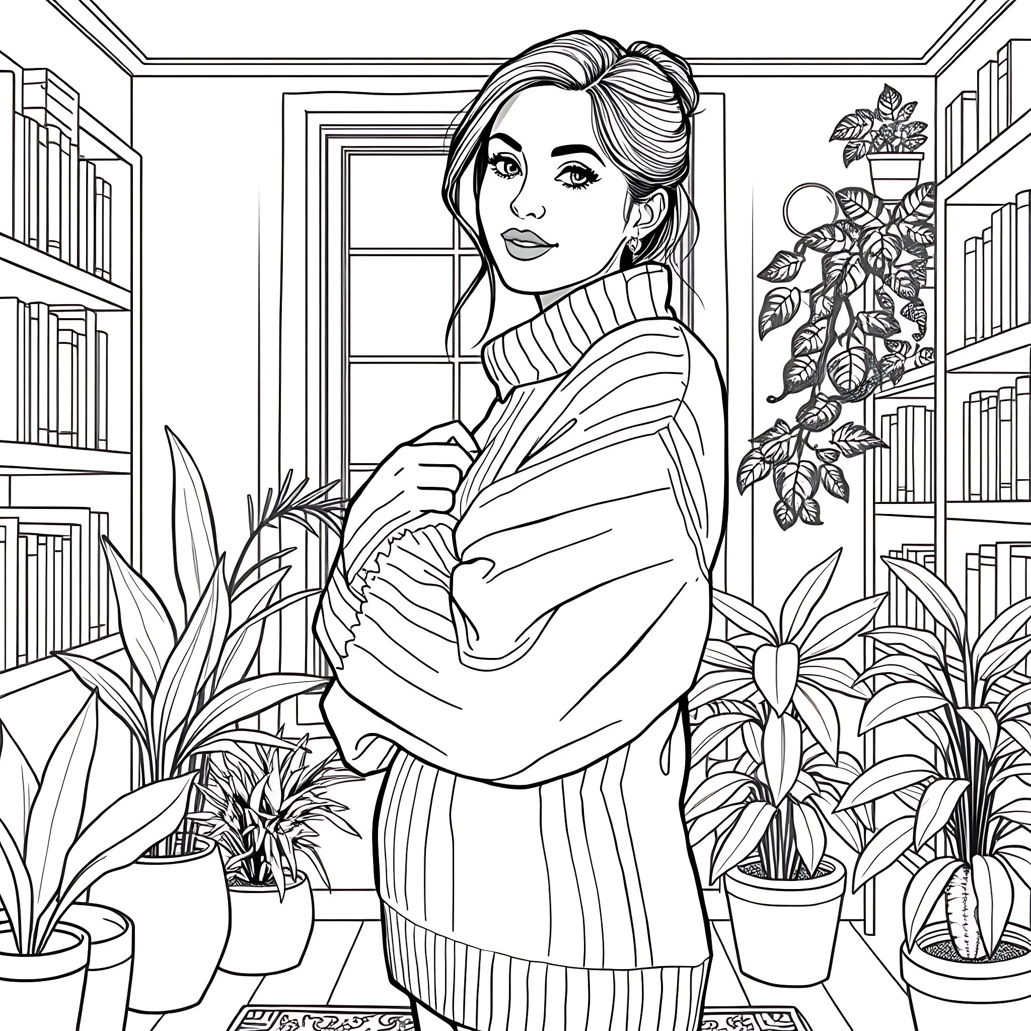 213 Best Woman Coloring Pages (Free Printable PDFs)