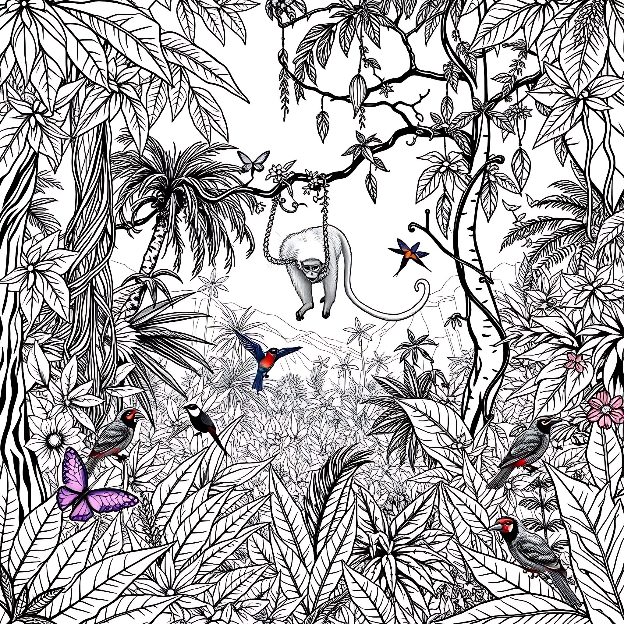 Best Jungle Coloring Pages (Free Printable PDF)