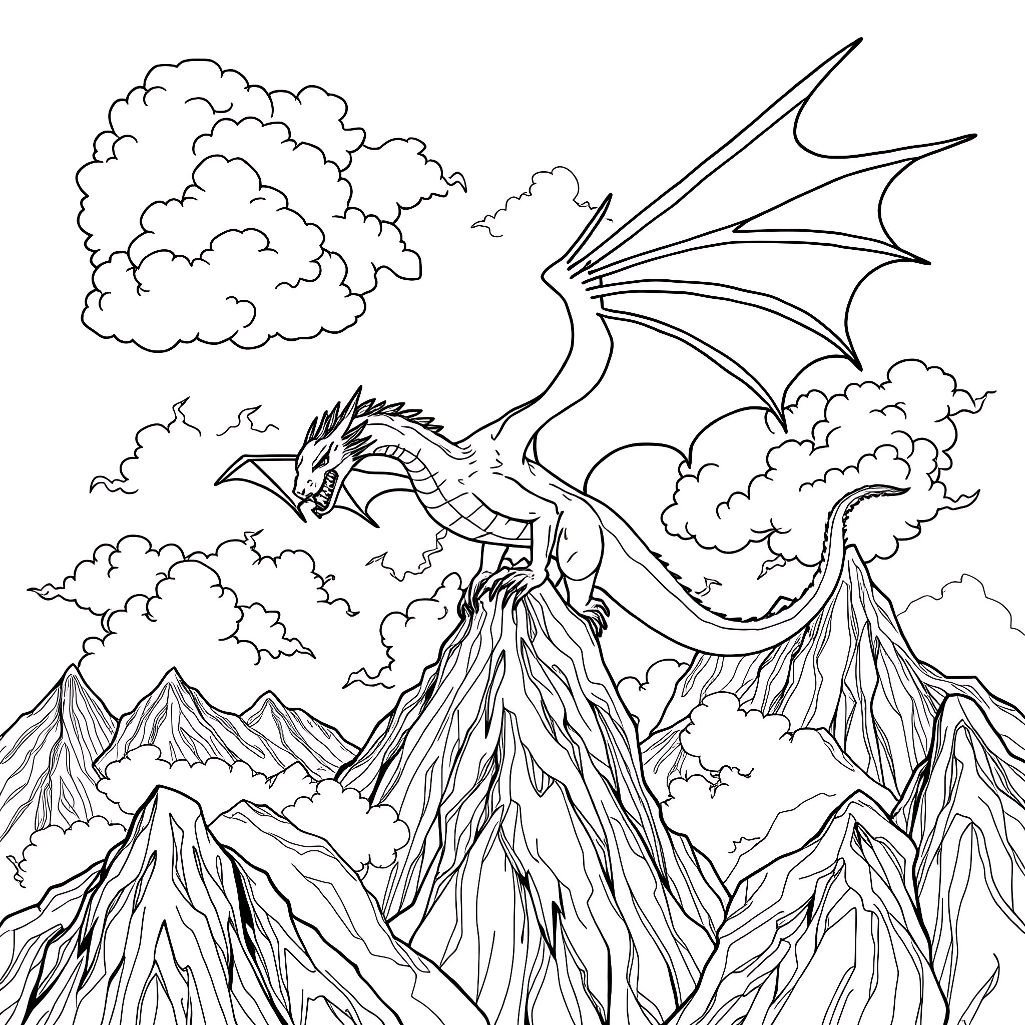 Best Dragon Coloring Pages (Free Printable PDF)