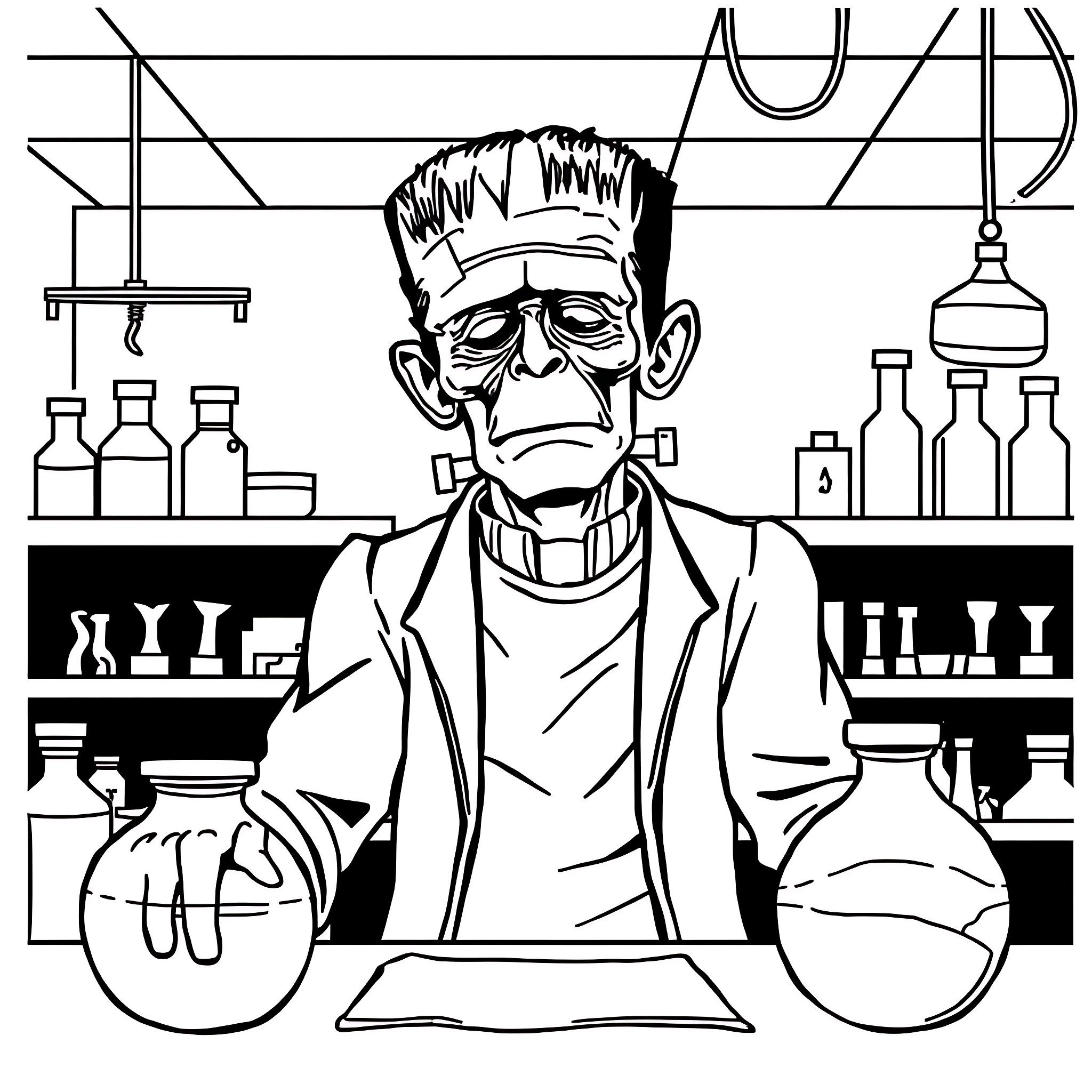 Best Frankenstein's Monster Coloring Pages (Free Printable PDF)