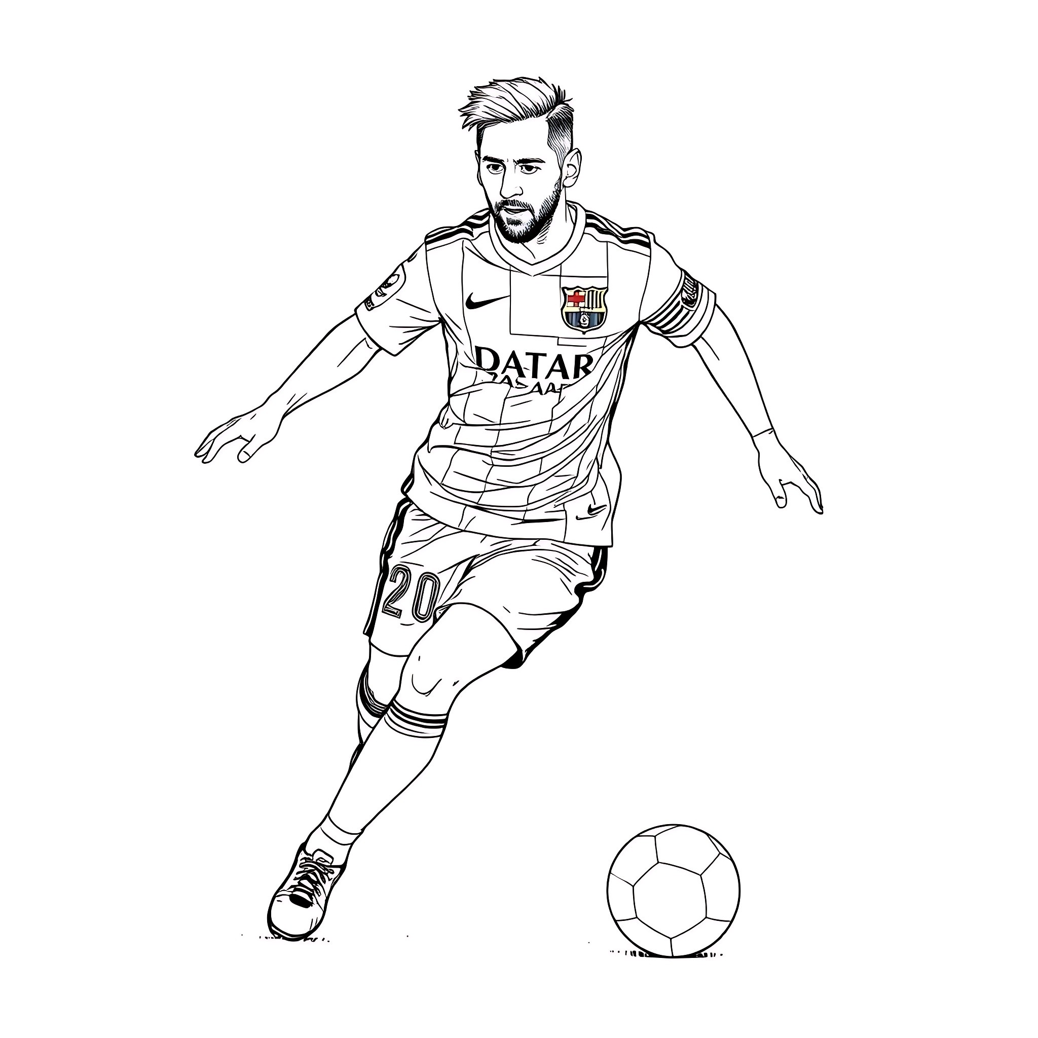 Best Lionel Messi Coloring Pages (Free Printable PDF)
