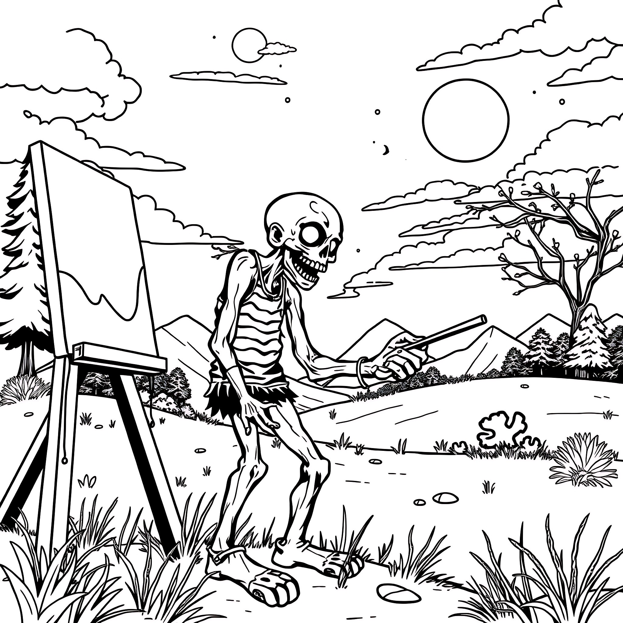 60 Best Zombie Coloring Pages (Free Printable PDFs)
