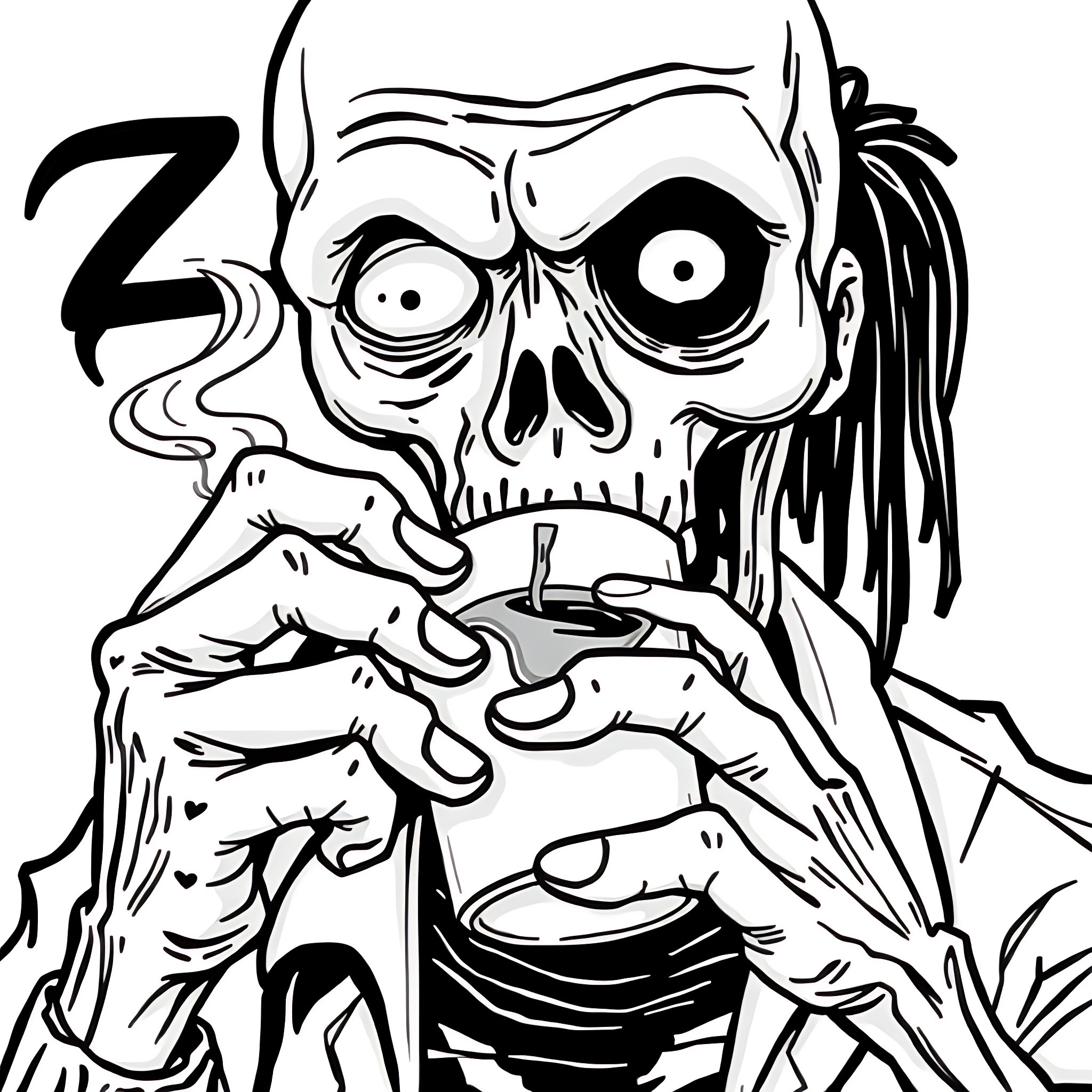 Best Zombie Coloring Pages (Free Printable PDF)