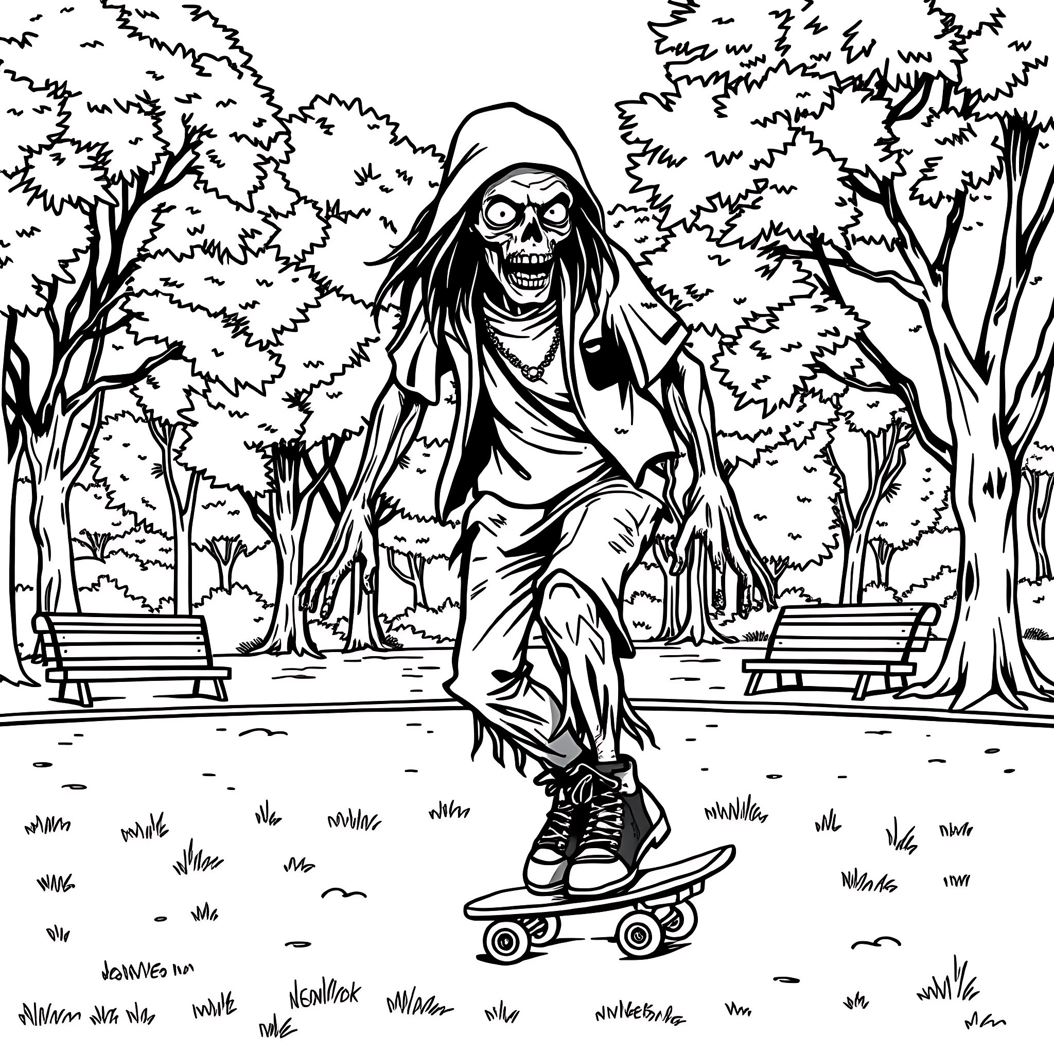 Best Zombie Coloring Pages (Free Printable PDF)