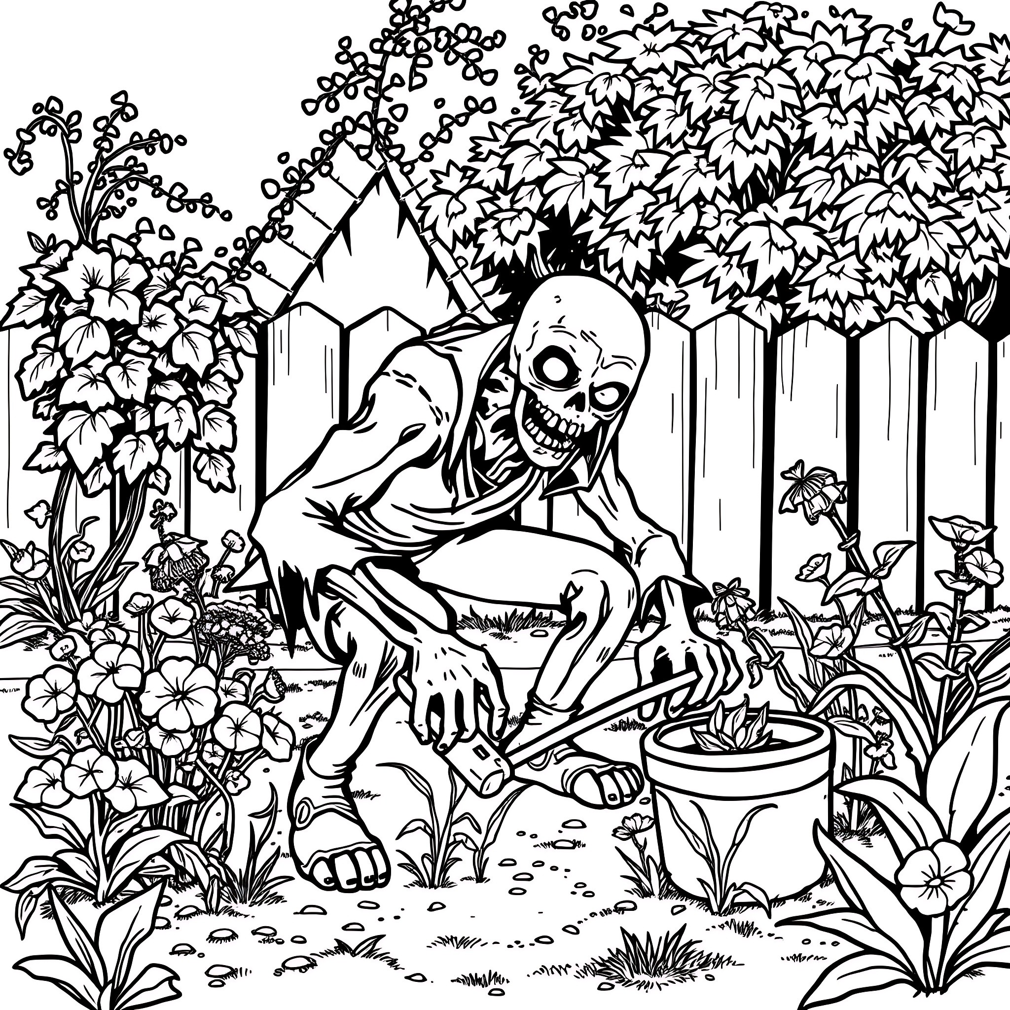 60 Best Zombie Coloring Pages (Free Printable PDFs)